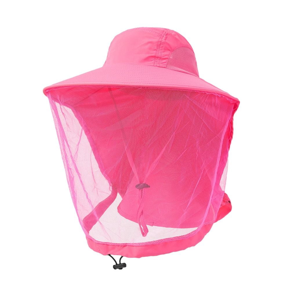 Summer Face Neck Protection Outdoor Insect Proof Cap Bucket Hat ...
