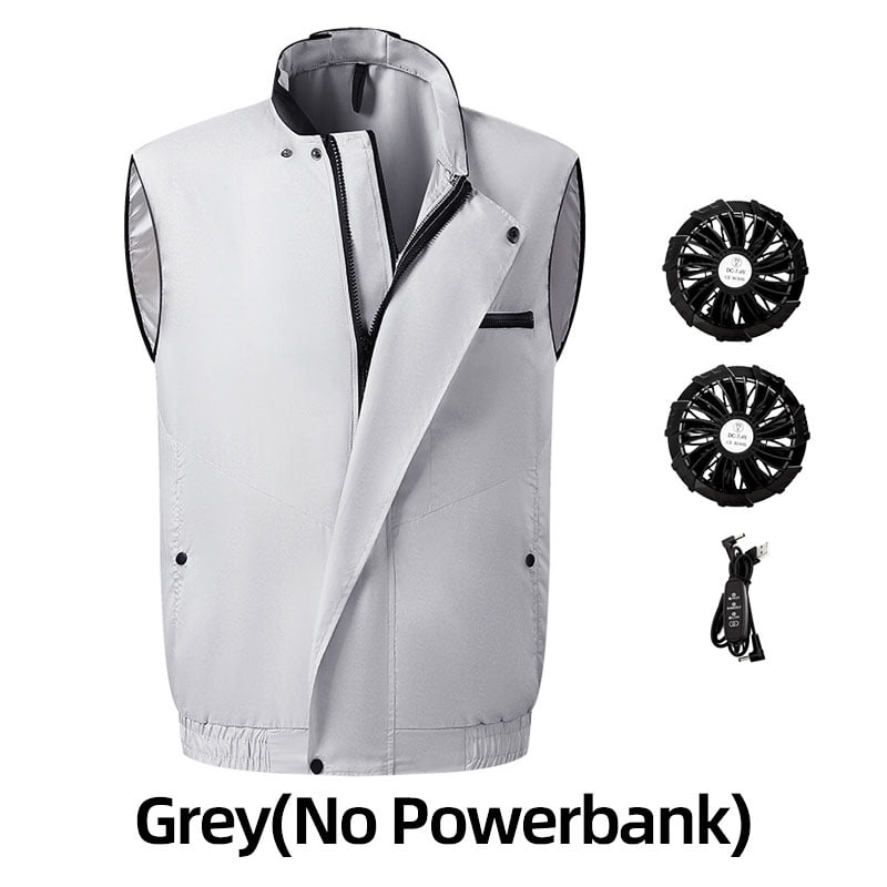Summer Fan Vest Men Women Air Conditioning Clothes Cooling Vest Fan ...