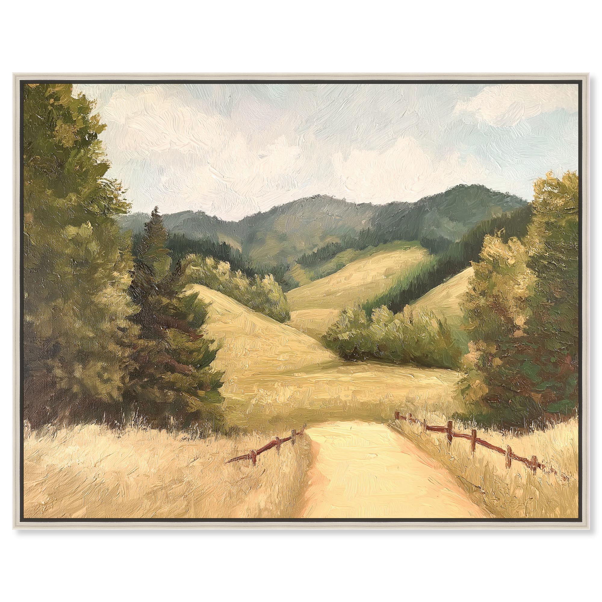 Summer Fields Canvas Western Wall Art by Art Remedy, Silver Frame, 30 x ...