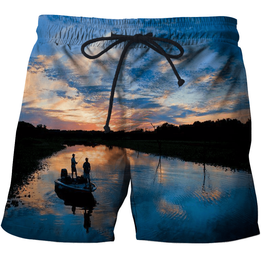 Summer Fish 3d Printed Men Swimwear Shorts Mens Beach Board Briefs For ...