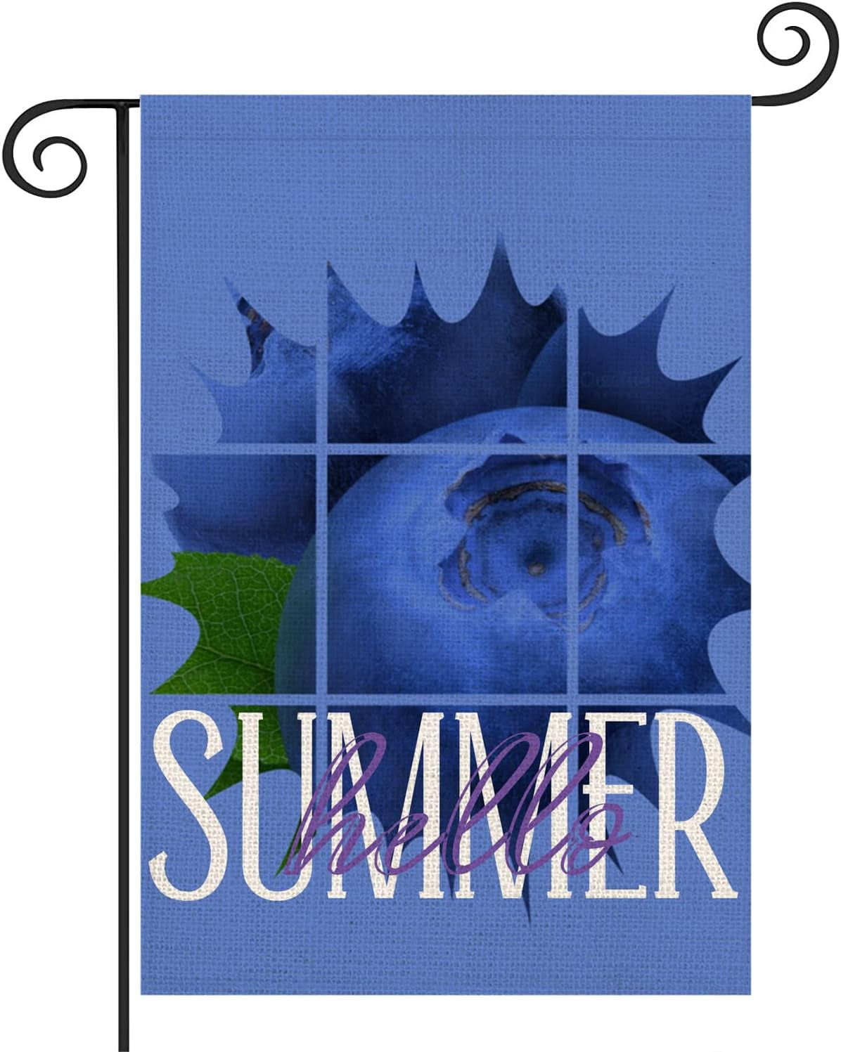 Summer Flags Double Sided Yard Flag Blueberry Pattern Vertical Fruit ...