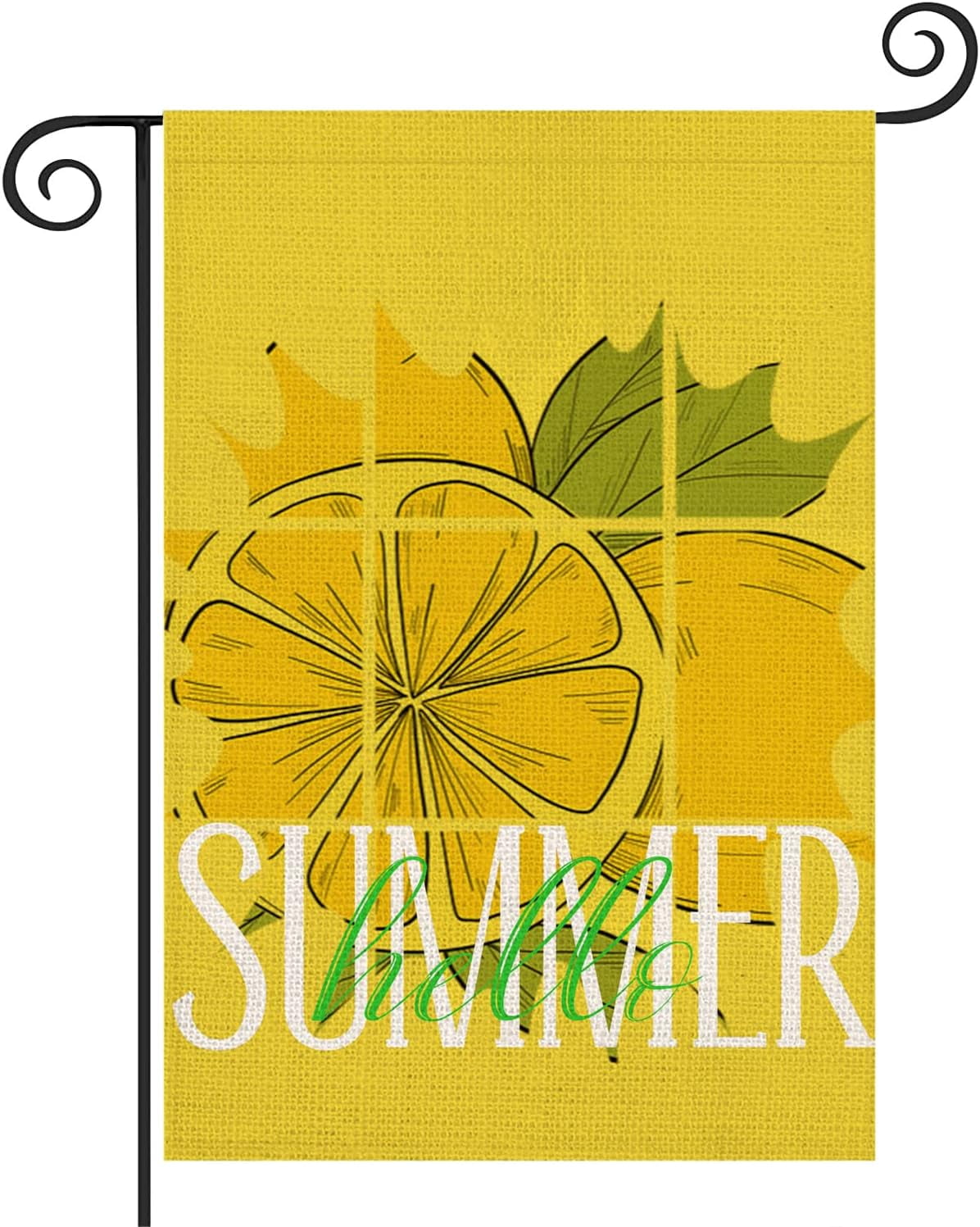 Summer Flags Double Sided Yard Flag Lemon Pattern Vertical Fruit Flags ...