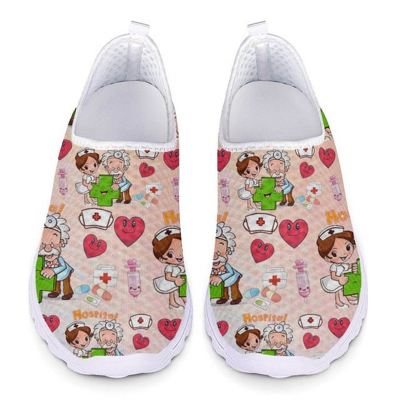 Summer Flat Casual Shoes For Women 2025 Mesh Flats Cute Nursing Pattern ...