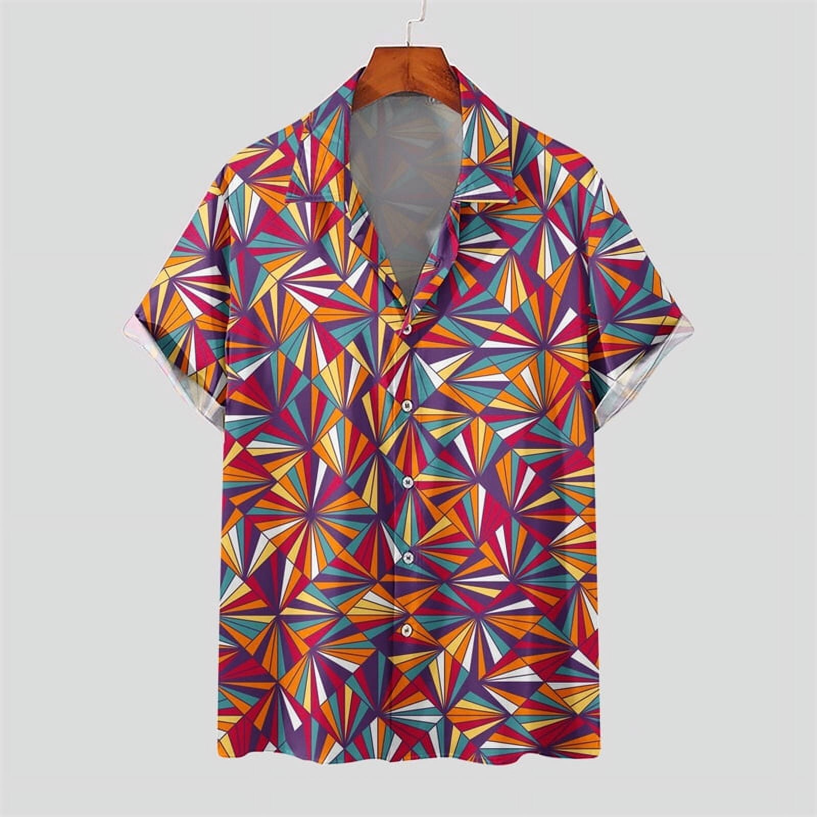Summer Flower 3D Print Camisa Men's Summer Hawaii Beach Shirts Holiday ...