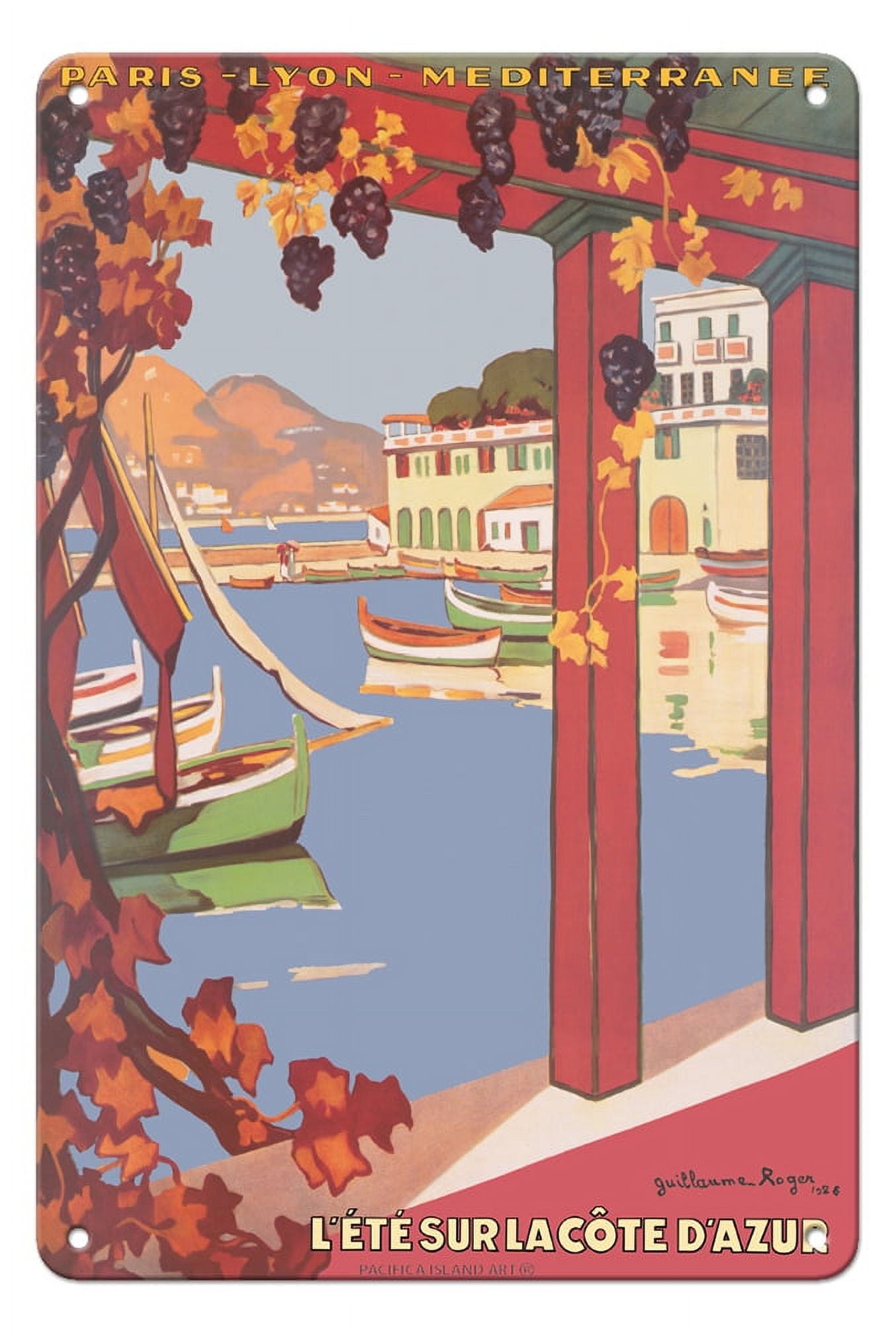 Summer on the French Riviera - Paris-Lyon-Méditerranée (PLM) - Vintage ...