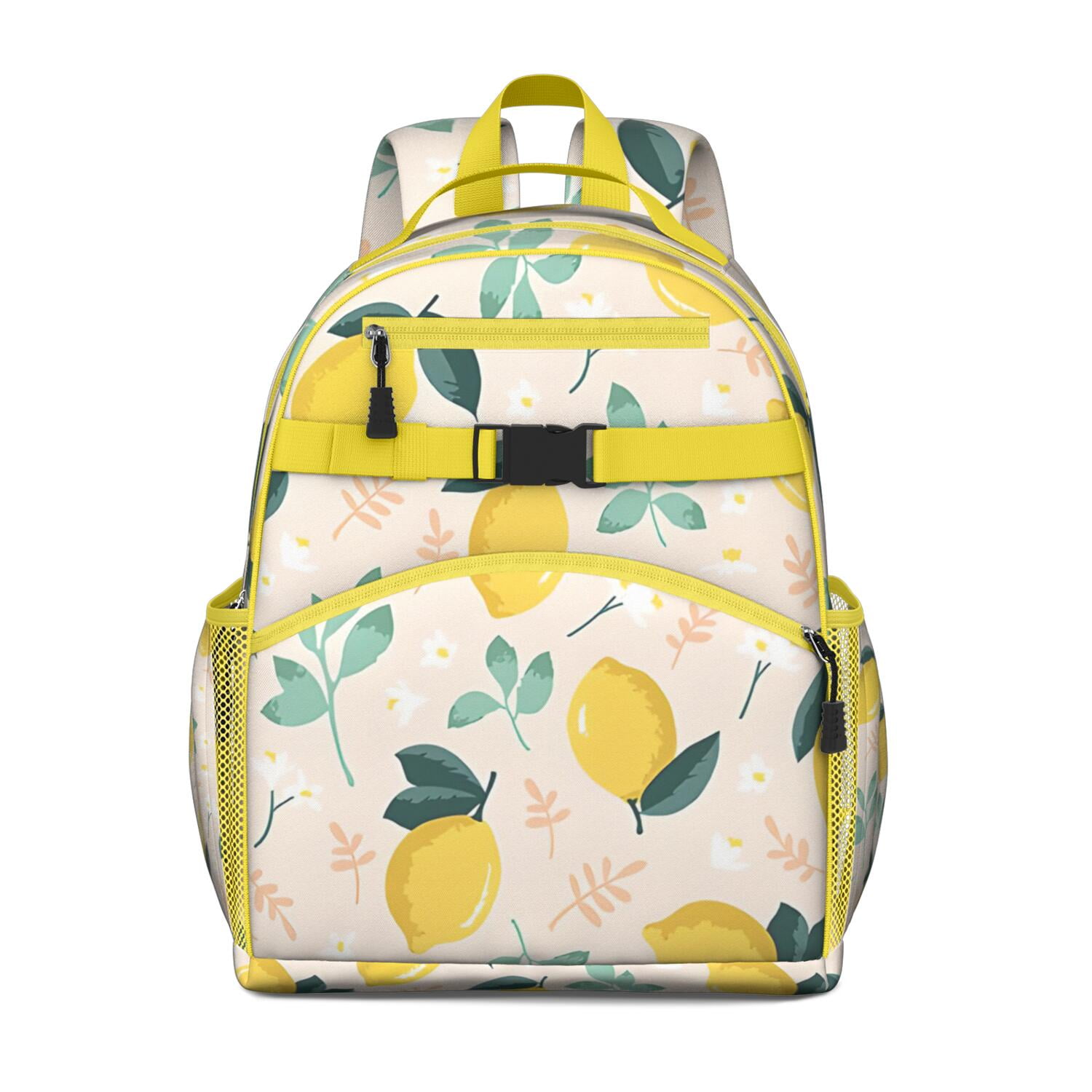 Summer Fresh Lemon Backpack - Waterproof Ergonomic Design for Students ...