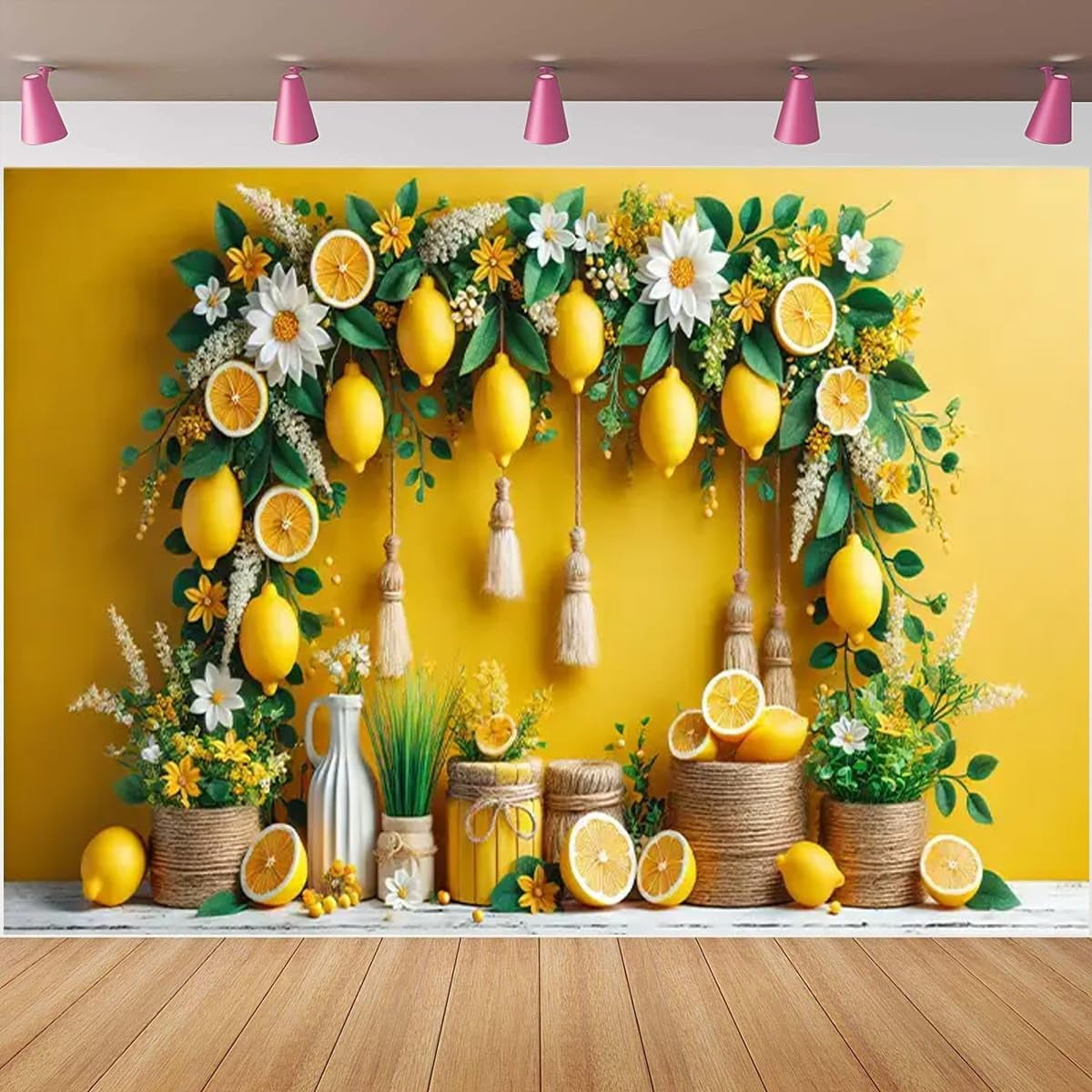 Summer Fruit Lemon Stand Market Photography Backdrop Baby Shower ...