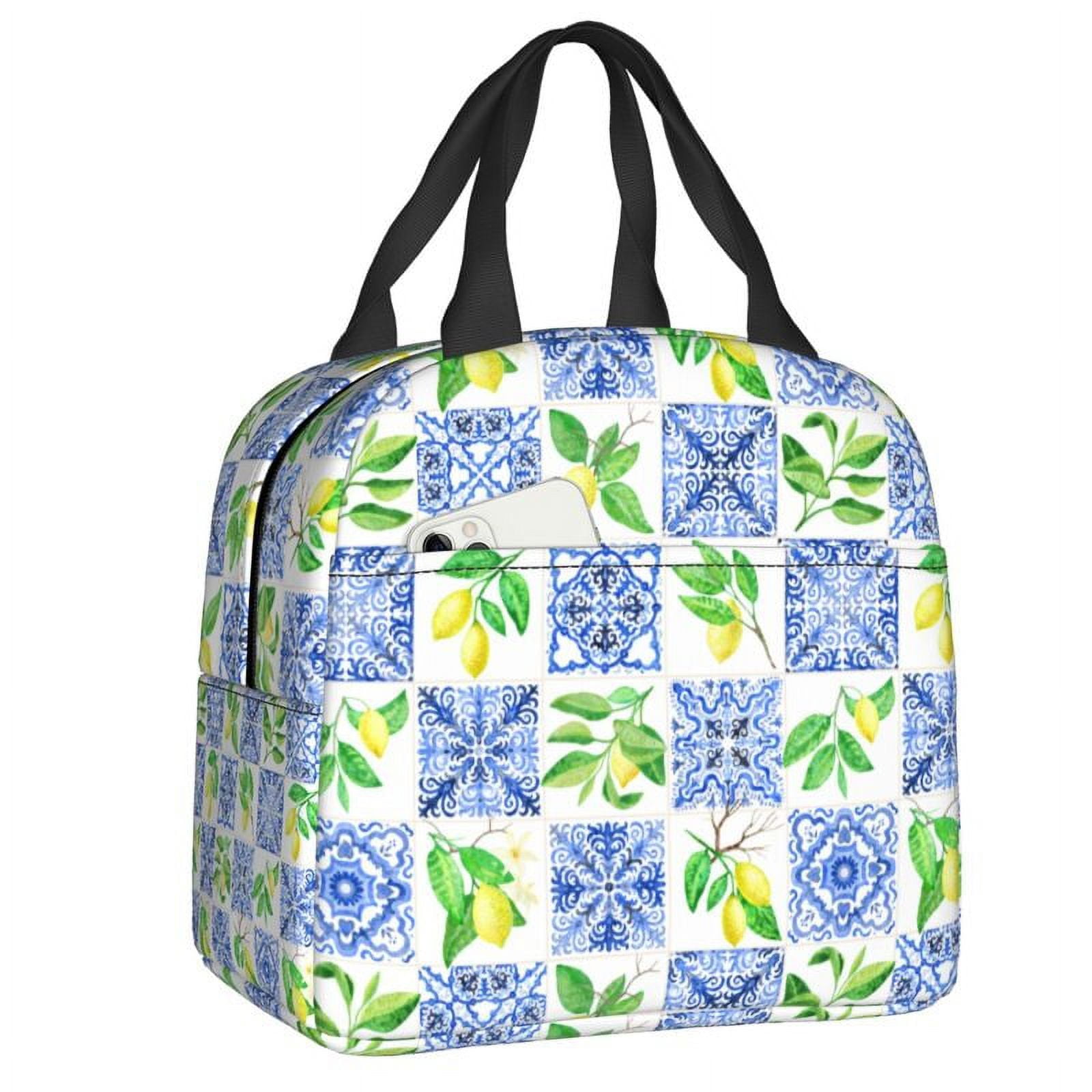 Summer Fruit Lemons Mediterranean Tiles Lunch Box Thermal Cooler Food ...