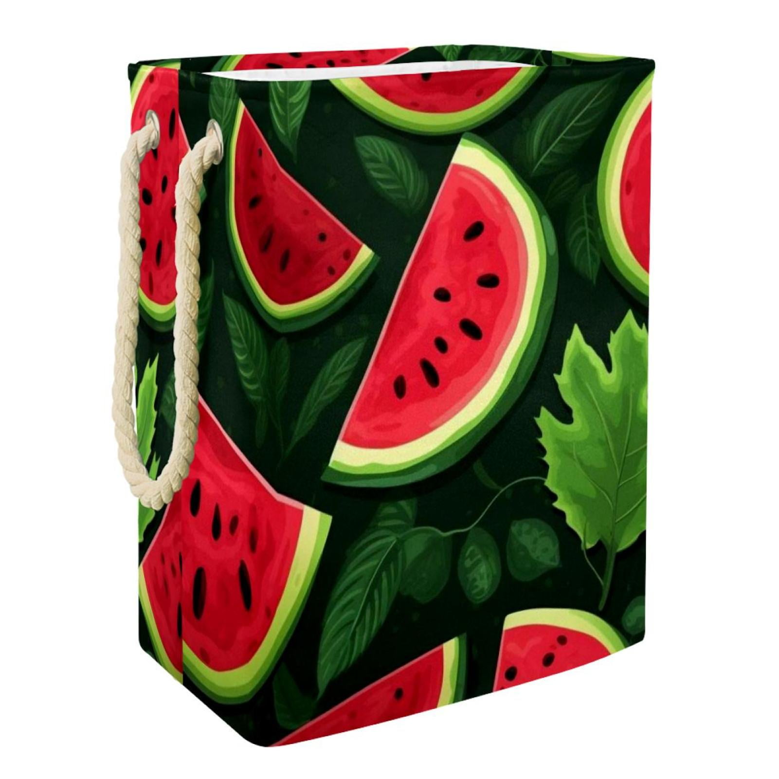 Summer Fruit Sweet Watermelon Laundry Hamper, Collapsible Laundry ...