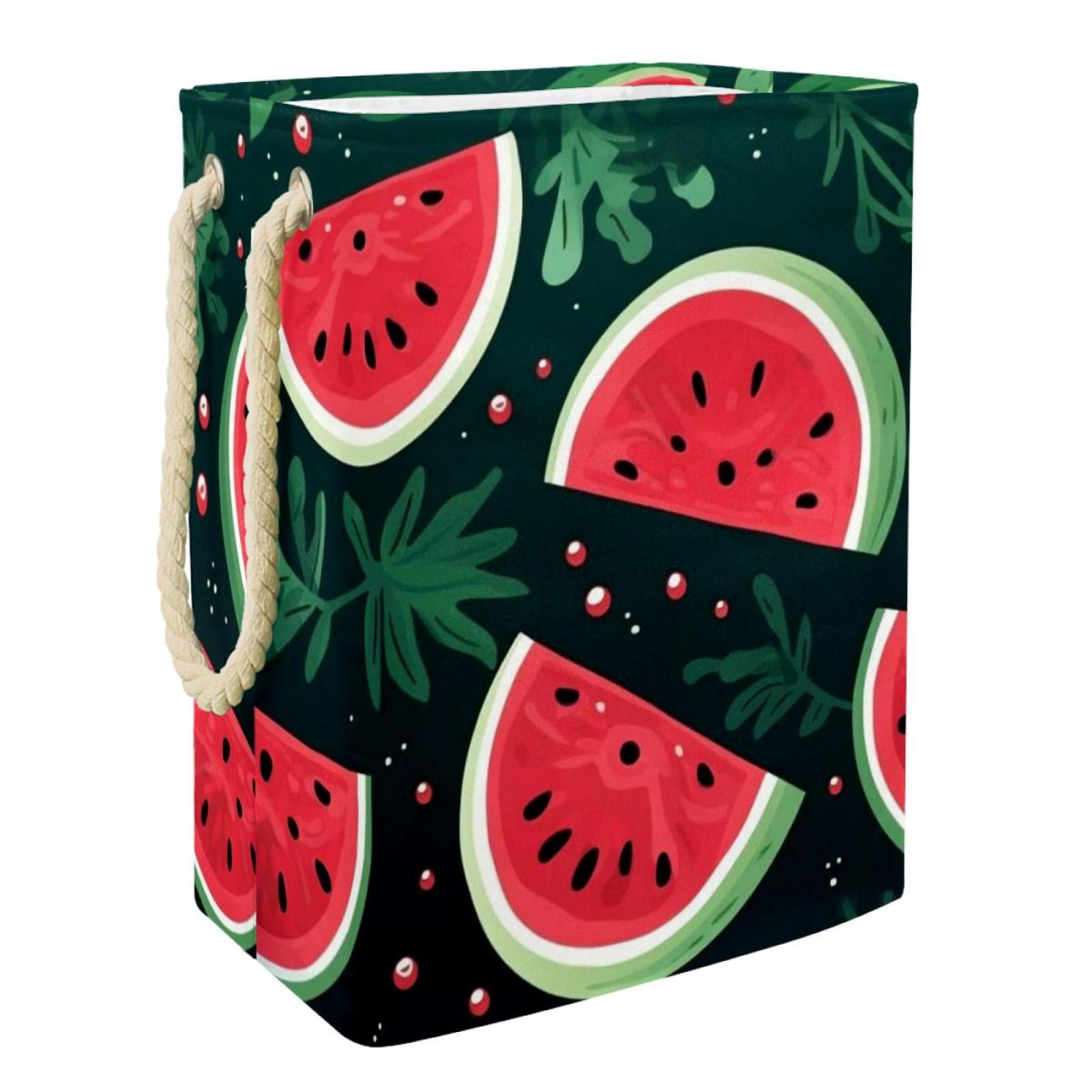 Summer Fruit Sweet Watermelon Laundry Hamper, Collapsible Laundry ...
