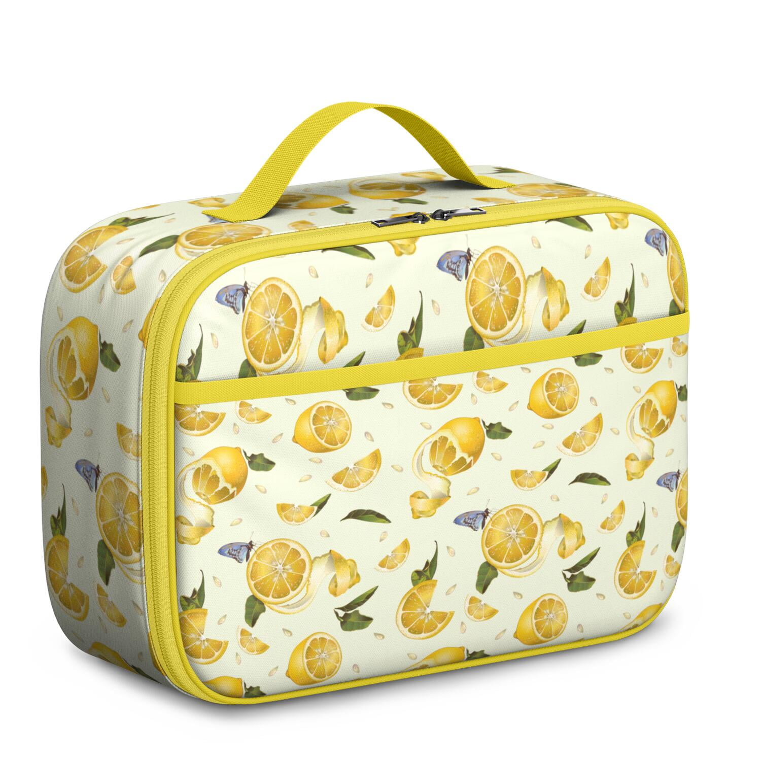 Summer Fruit Themed Lunch Tote - Thermal Insulation, Portable Handle ...