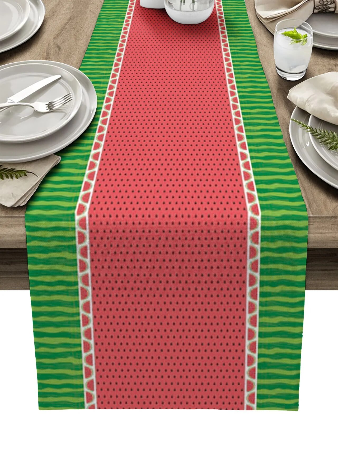 Summer Fruit Watermelon Table Runner Home Wedding Table Flag Mat Table ...