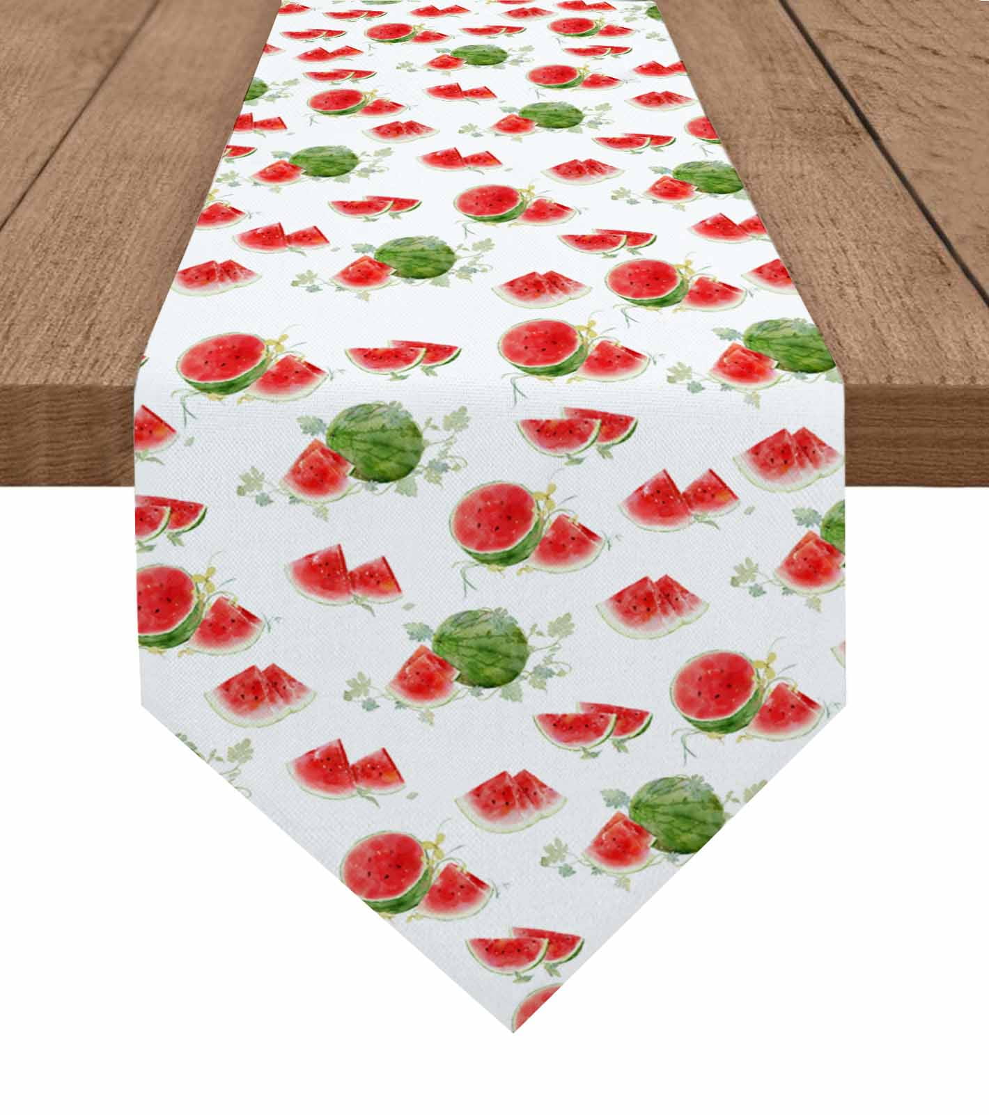 Summer Fruit Watermelon Table Runner Wedding Party Dining Table Runner ...