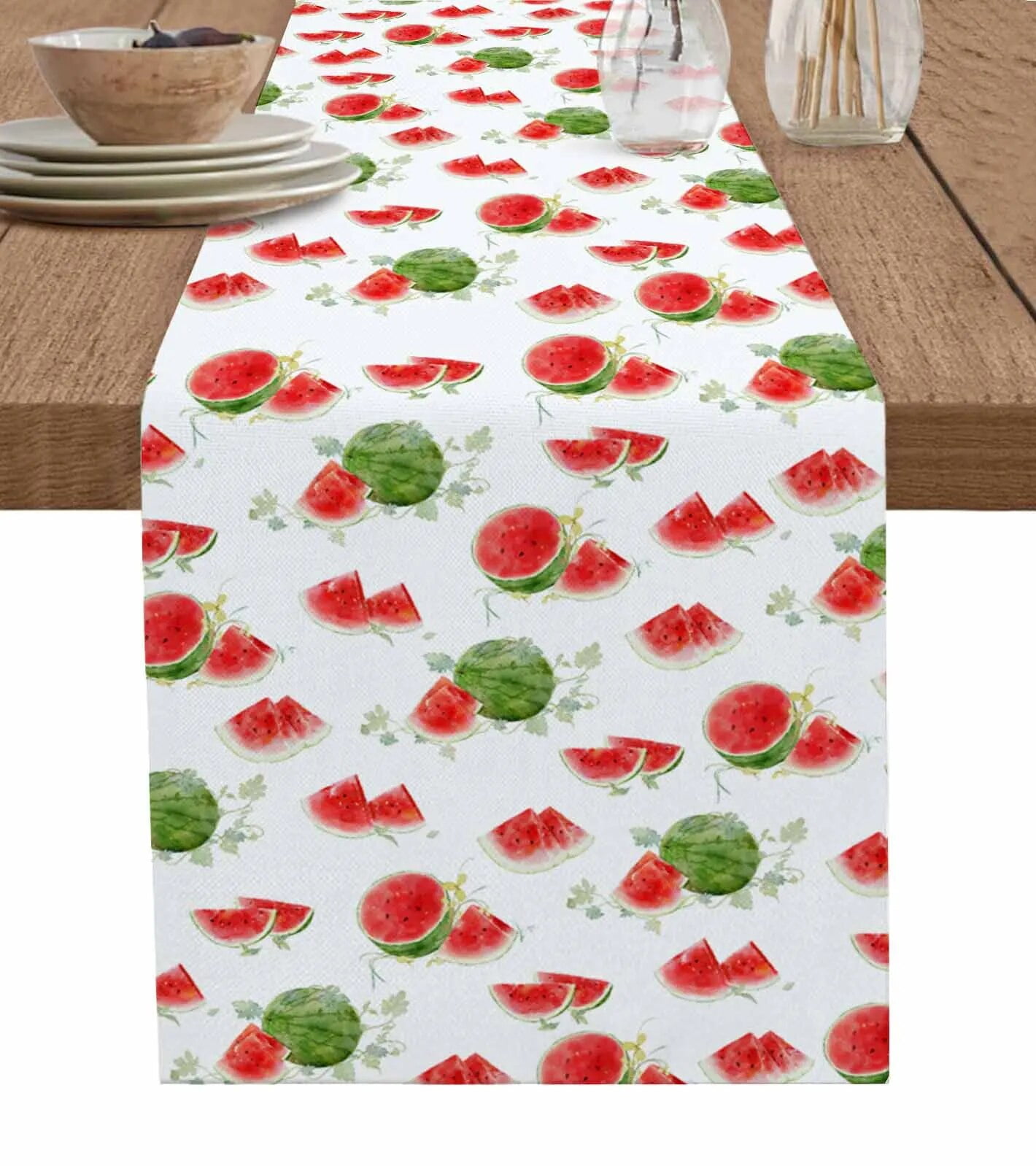 Summer Fruit Watermelon Table Runner Wedding r Table Runner Holiday ...