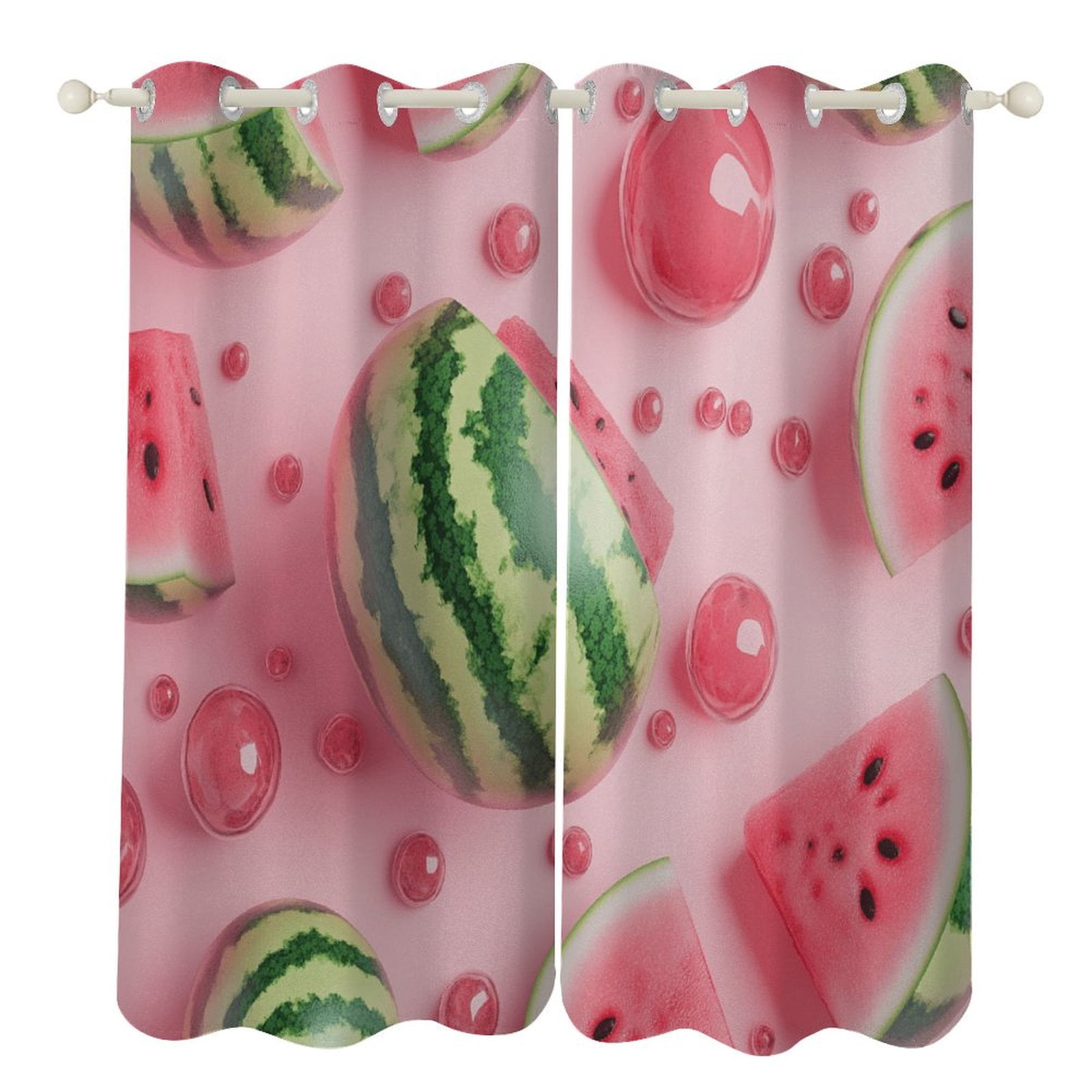 Summer Fruits 2 Panels Curtains for Bedroom Living Room Drapes Kitchen ...