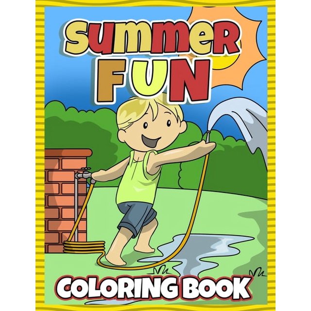 Summer Fun Coloring Book: Staycation Summer Vacation Coloring Book for ...