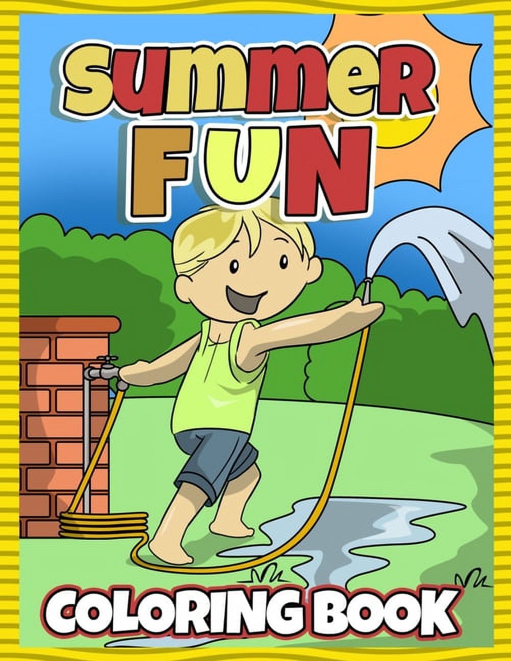 Summer Fun Coloring Book: Staycation Summer Vacation Coloring Book for ...