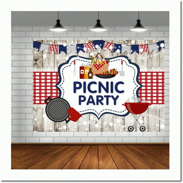 Summer Fun Fiesta Party Backdrop - Vibrant BBQ Birthday Brunch & Baby ...