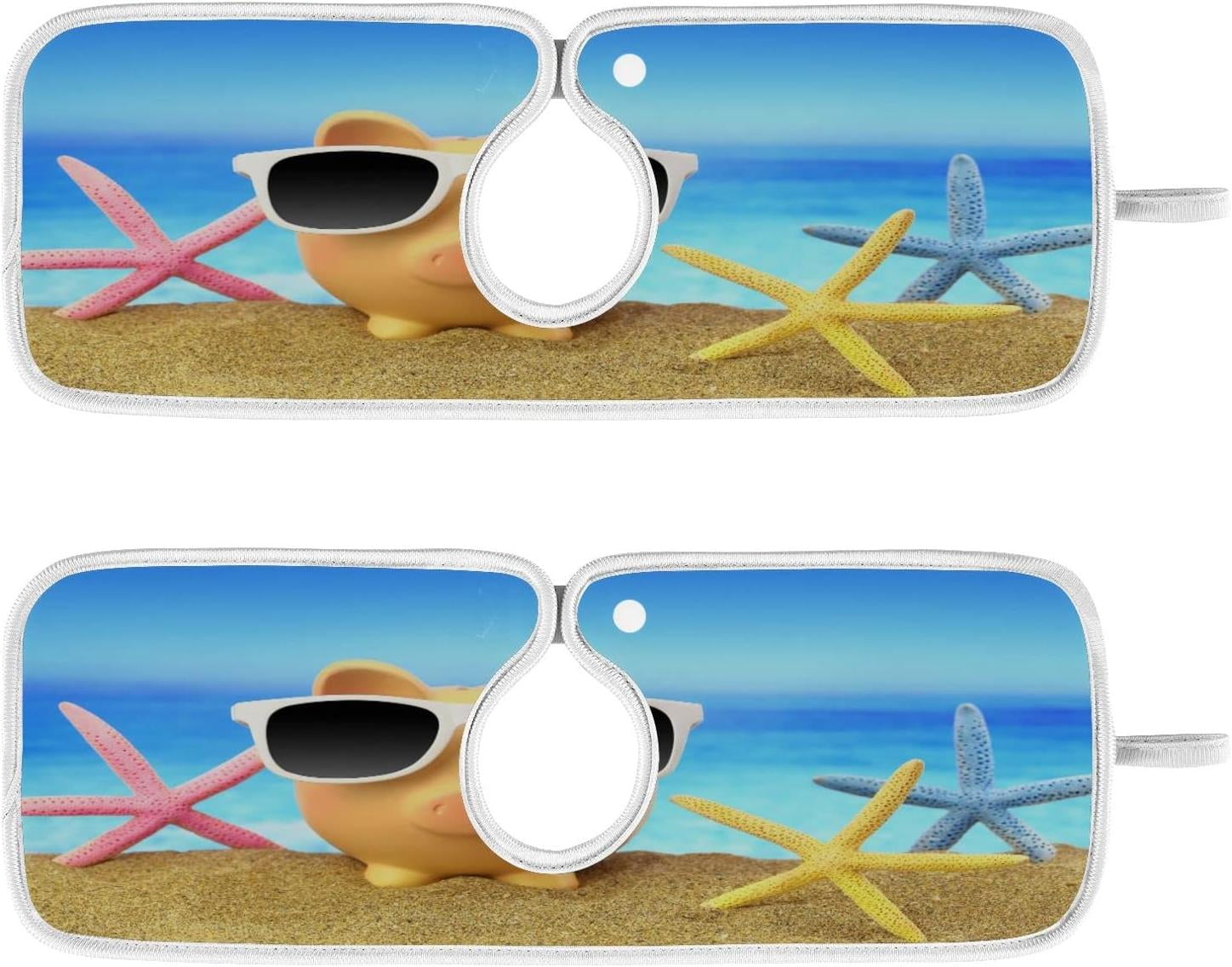 Summer Funny Pig Sink Splash Guard for Faucet 2 Packs Faucet Absorbent ...