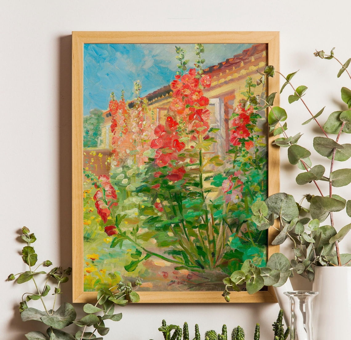 Summer Garden Art Poster, Flower Garden Poster, Summer Garden Flower ...