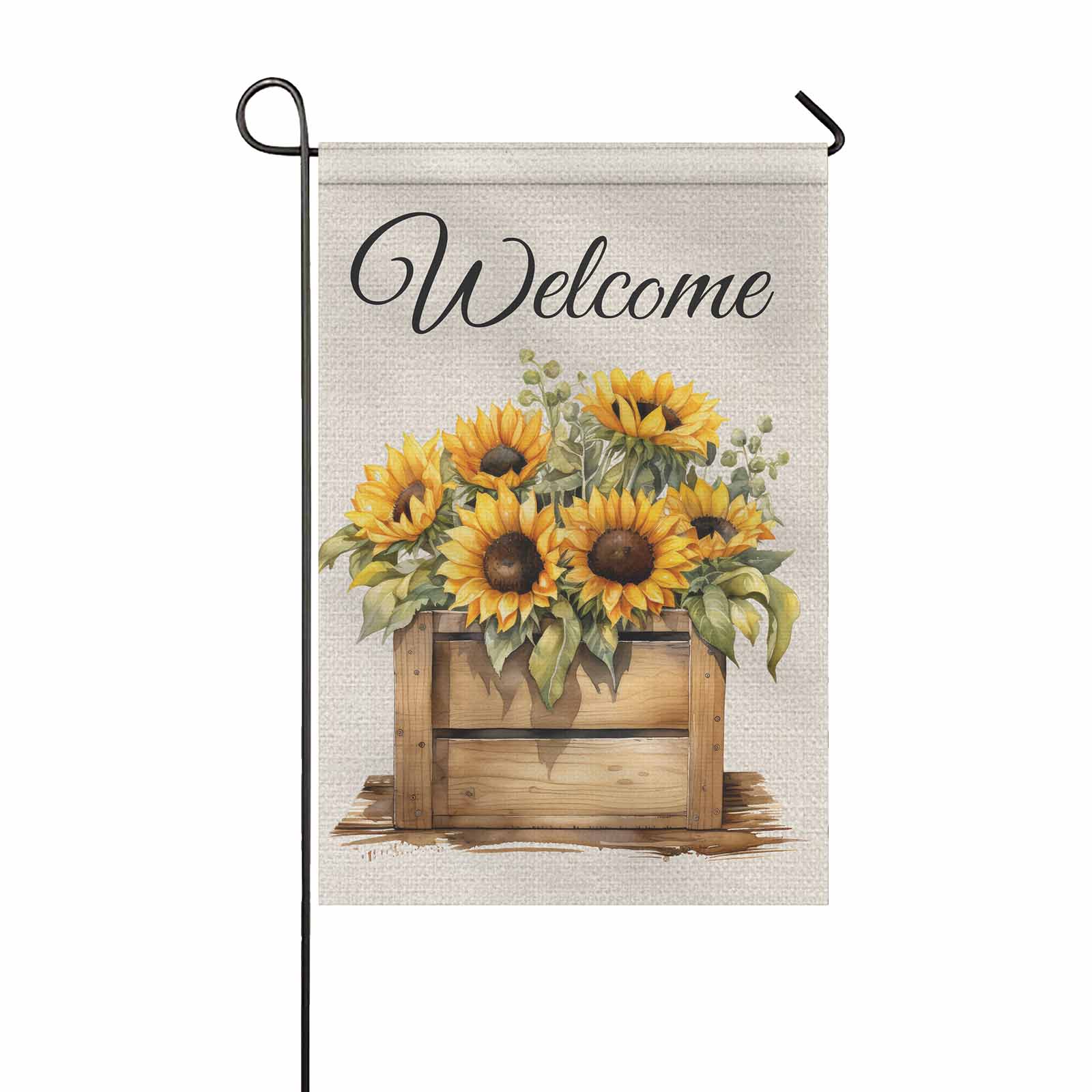 Summer Garden Flag, Hello Sunshine Garden Flags 12x18 Double Sided ...