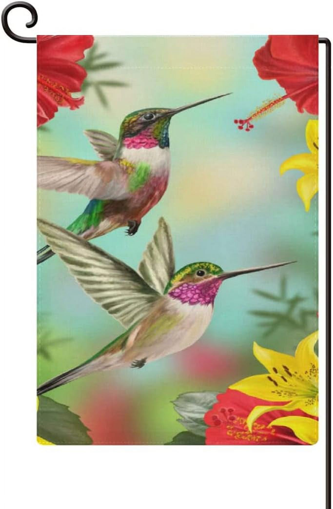 Summer Garden Flags for Outdoor - Resistant Birds Yard Flags, Garden ...
