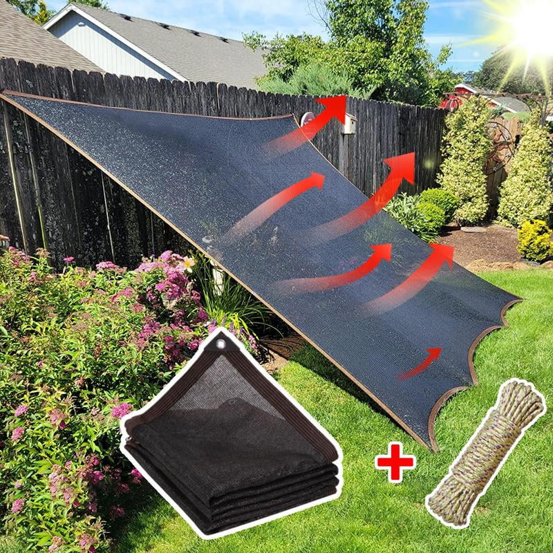 Summer Garden Mesh Shade, Shadecloth with Grommet & Rope, Waterproof ...
