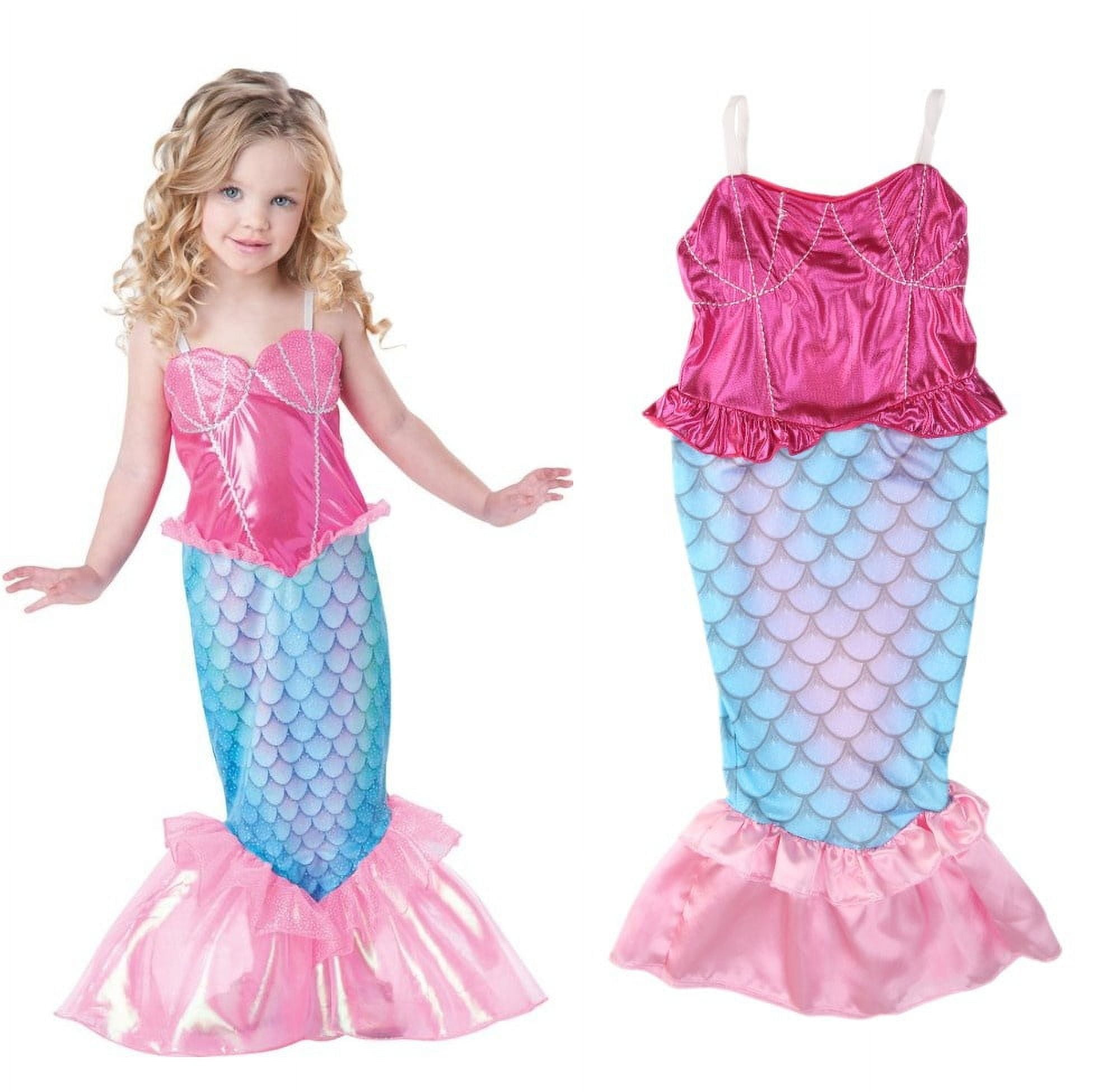 Summer Girls Mermaid Tail Swimmable Bikini Swimwear Swimsuit Swimming ...