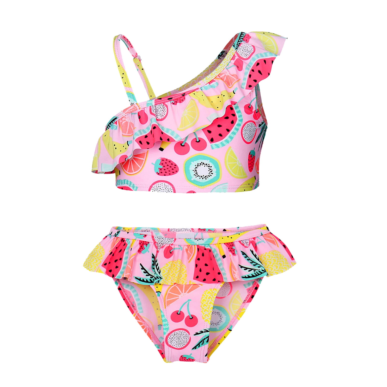 Summer Girls Rufflest Swimsuits Toddler Girl 2 Piece Swimsuit Sport ...