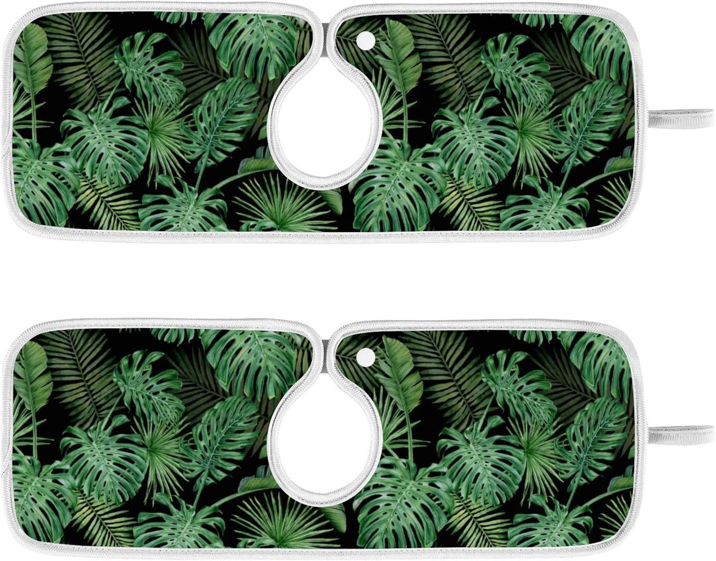 Summer Green Leaves Sink Splash Guard for Faucet 2 Packs Faucet ...