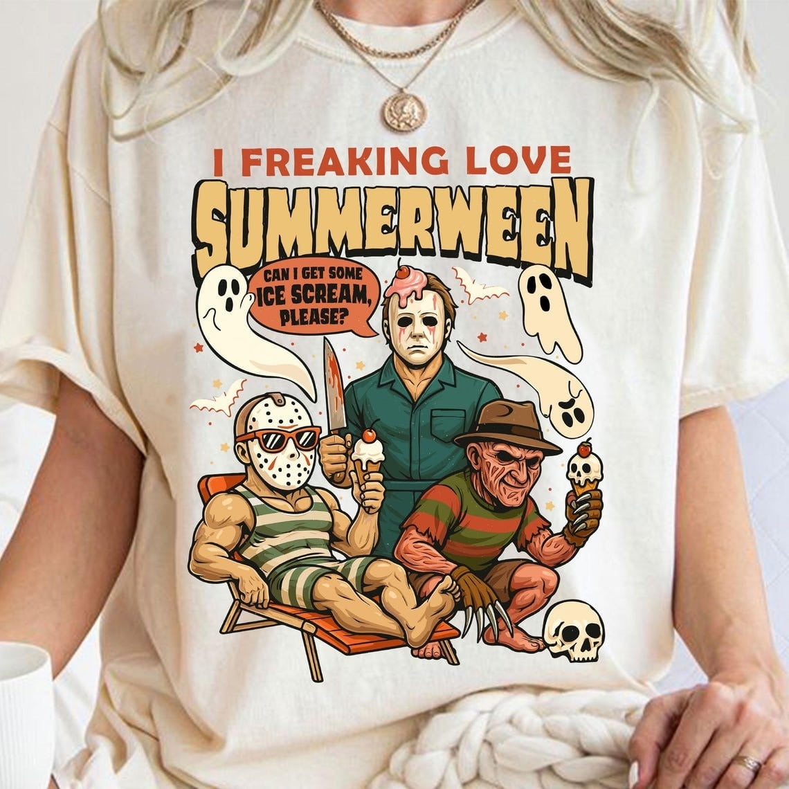 Summer Halloween, I Freaking Love Summer Png, Horror Characters ...