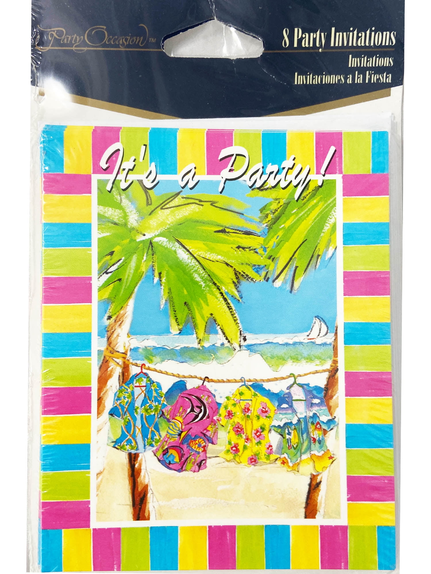 Summer 'Hang Loose' Party Invitations With Envelopes (8ct) - Walmart.com