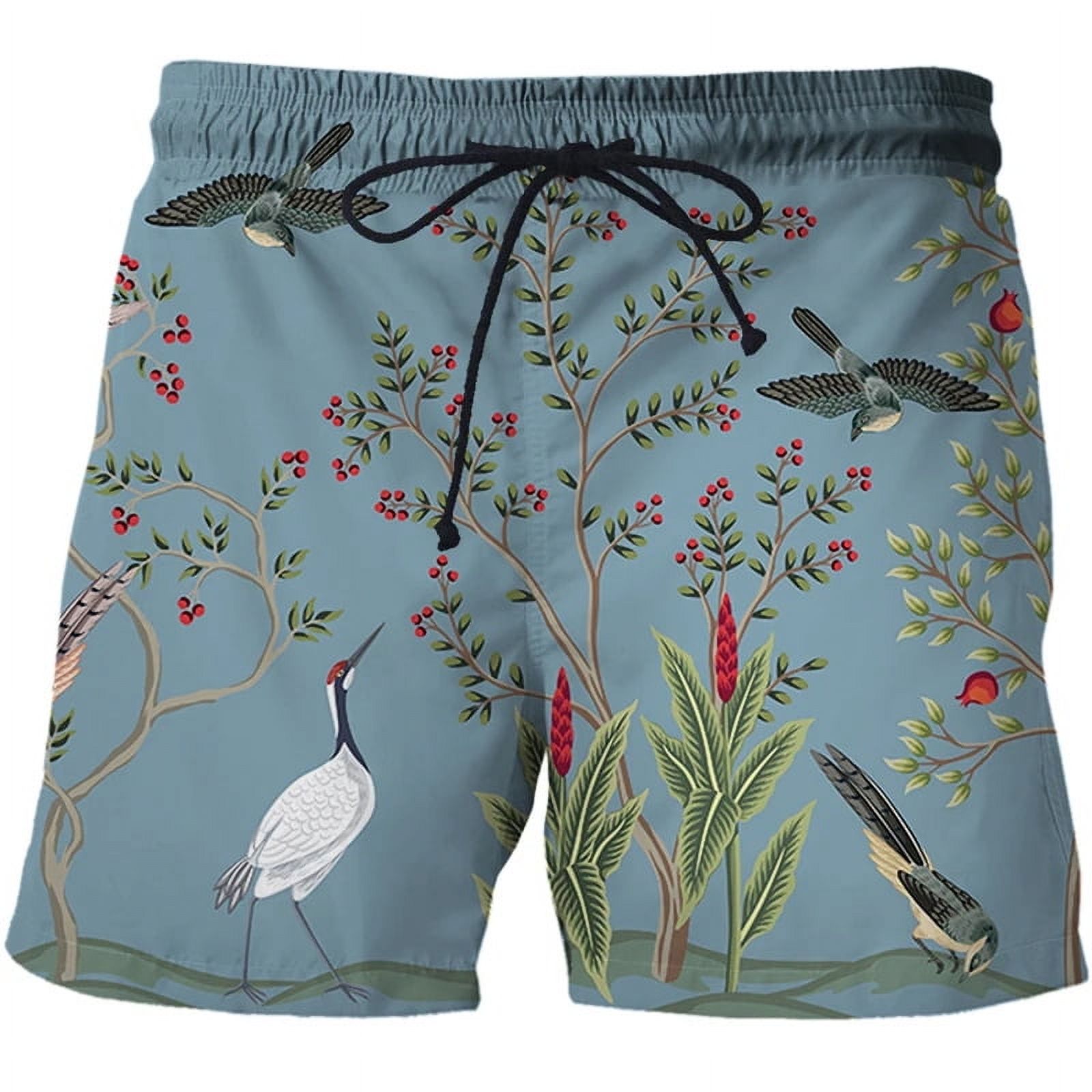 Summer Harajuku 3D Printed Tropical Floral Beach Shorts For Men Kid ...