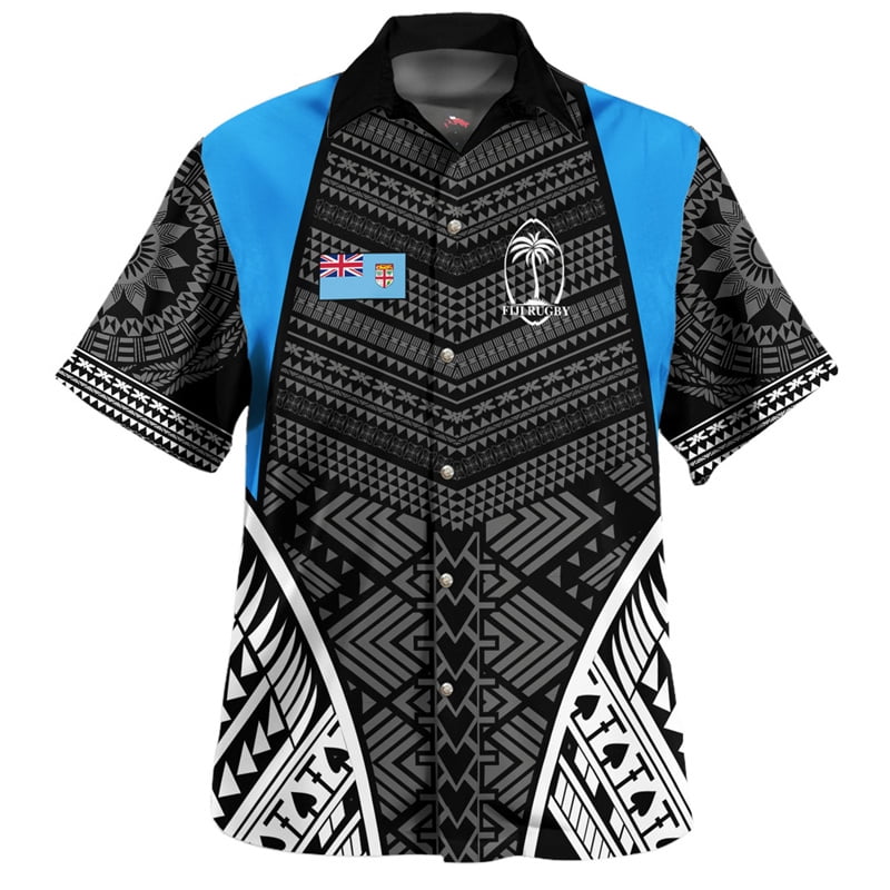 Summer Harajuku New 3D Polynesian Fiji Flag Emblem Printig Shirts Men ...