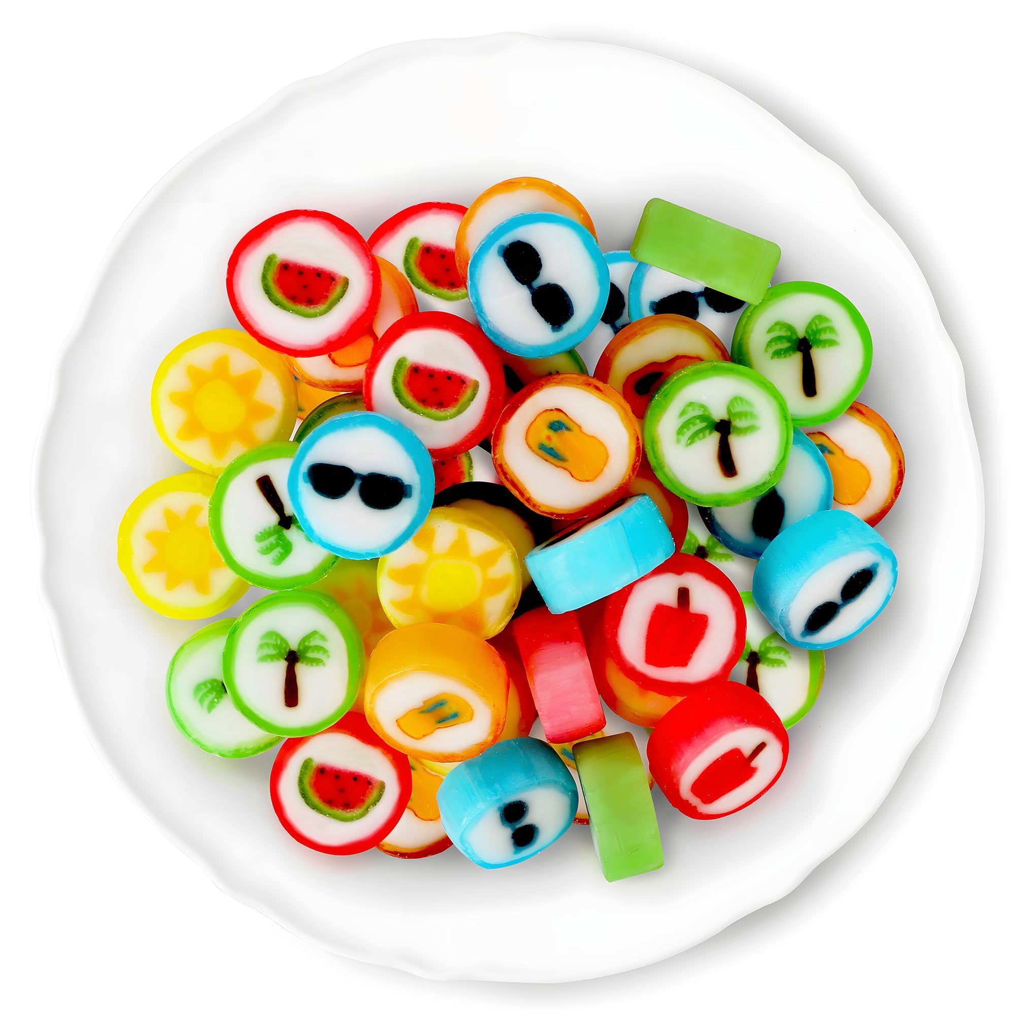 Summer - Hard BCF26 Bulk 1 lb (approx. 116 pcs) Hard Candies Assortment ...