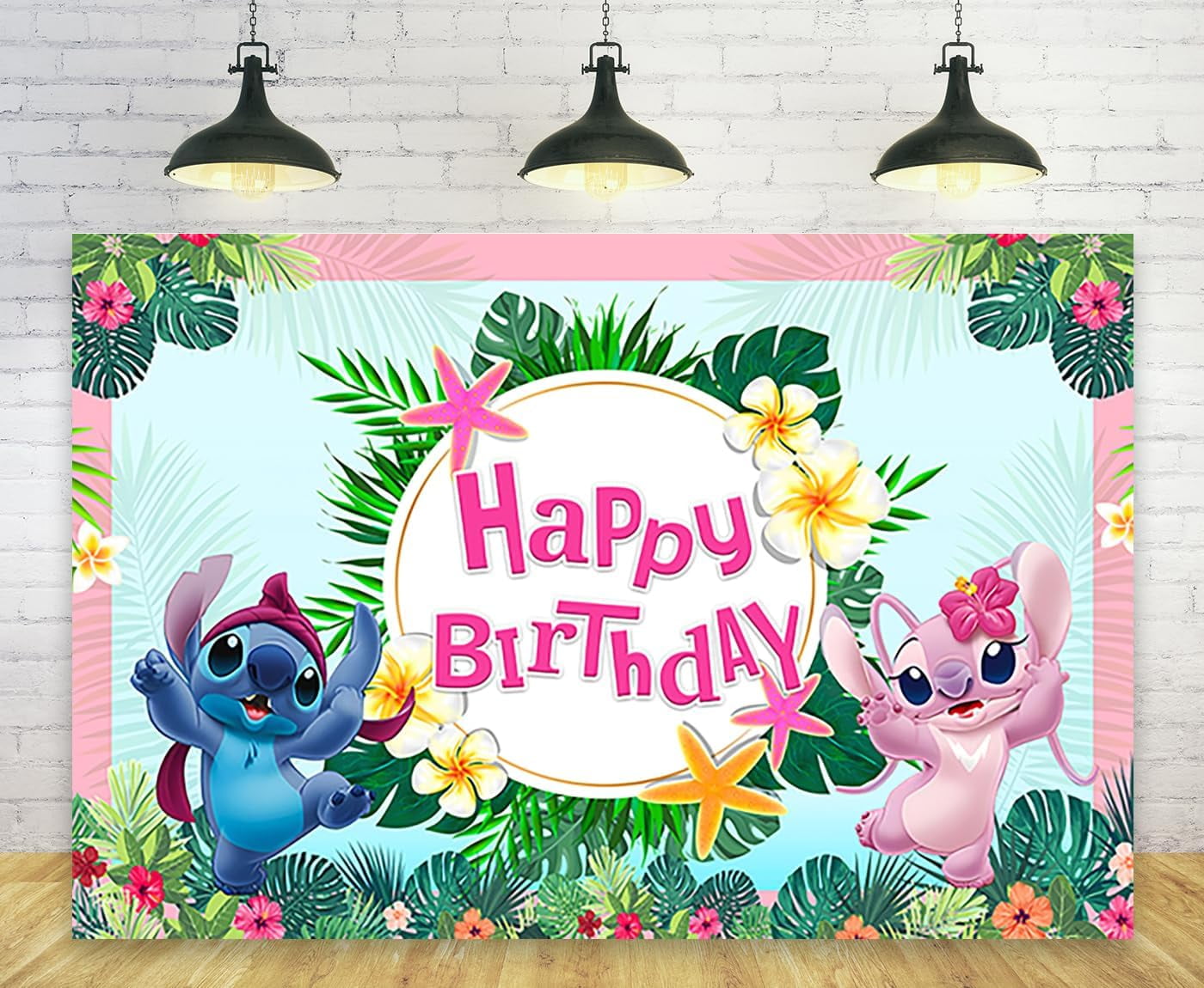 Summer Hawaiian Backdrop for Birthday Party Decorations Lilo and Stitch ...