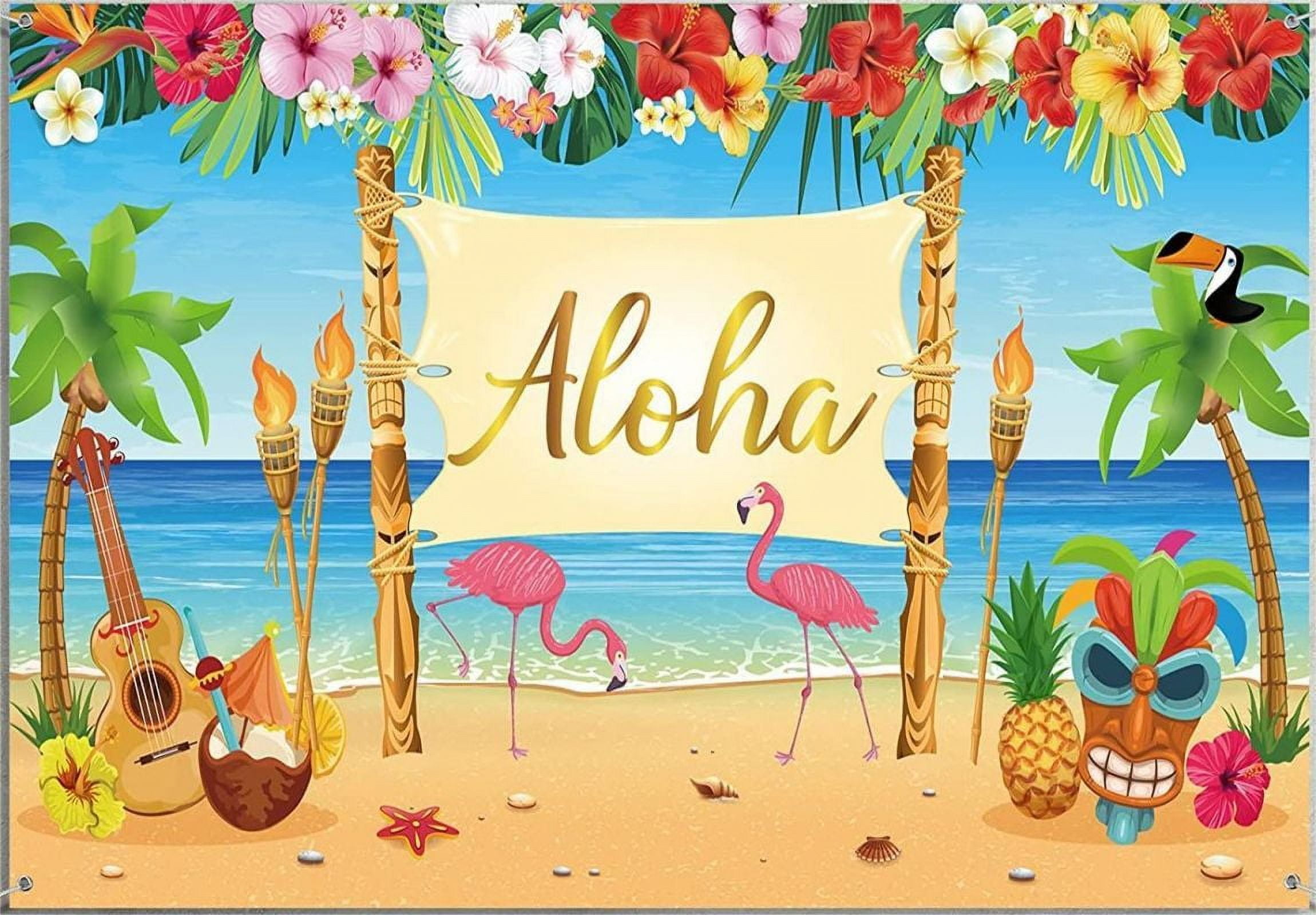 Summer Hawaiian Pool Beach Tropical Surfing Photography Backdrops ...