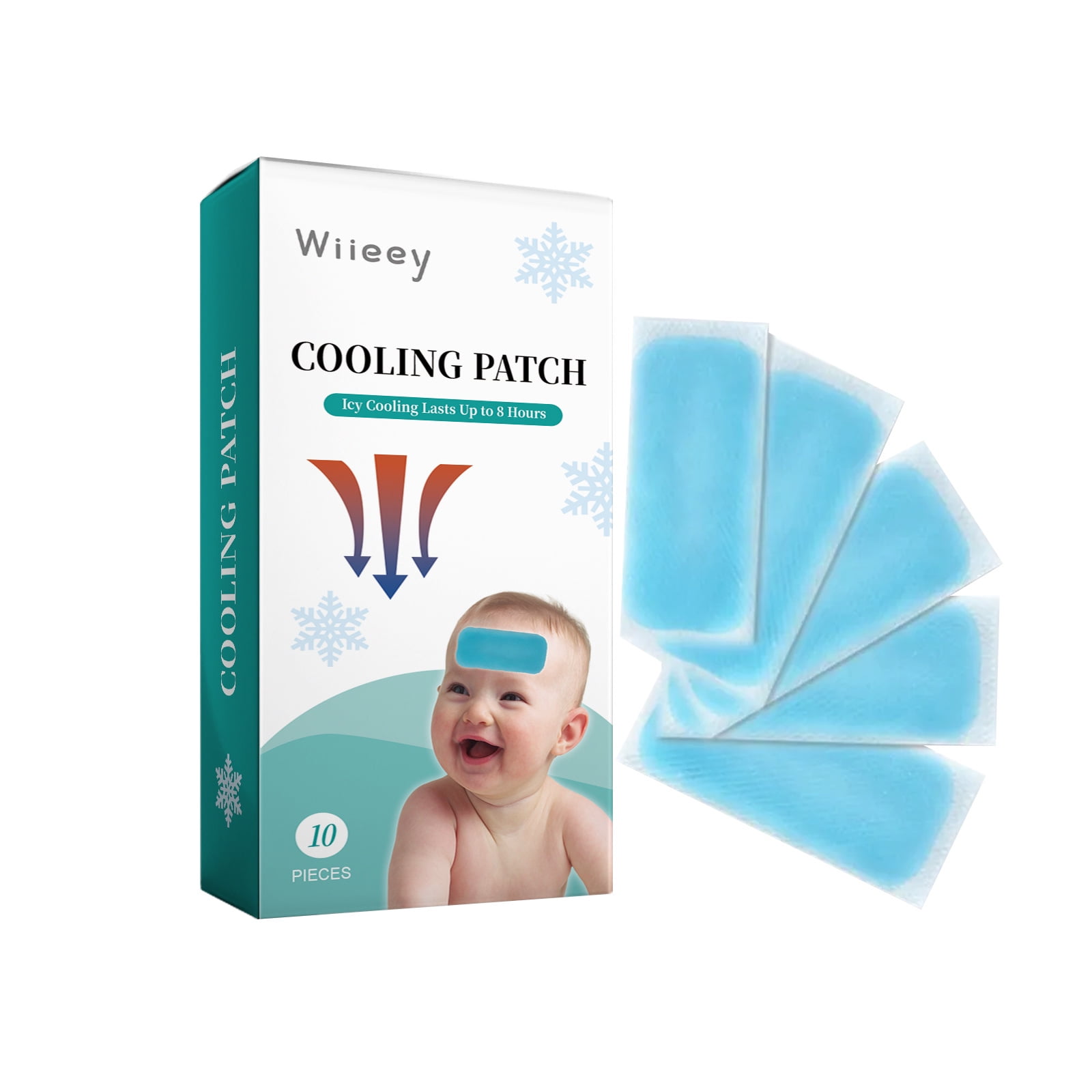 Summer Heat Cooling Ice Patch Summer Portable Cool Compress Forehead ...