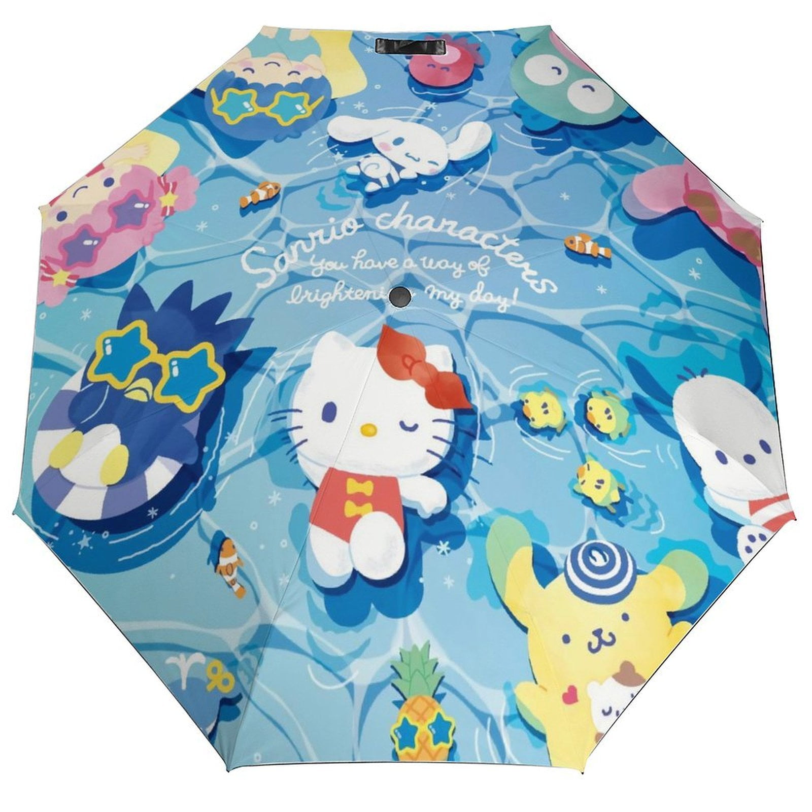 Summer Hello-Kitty Mymelody Kuromi Windproof Travel Umbrella,Automatic ...