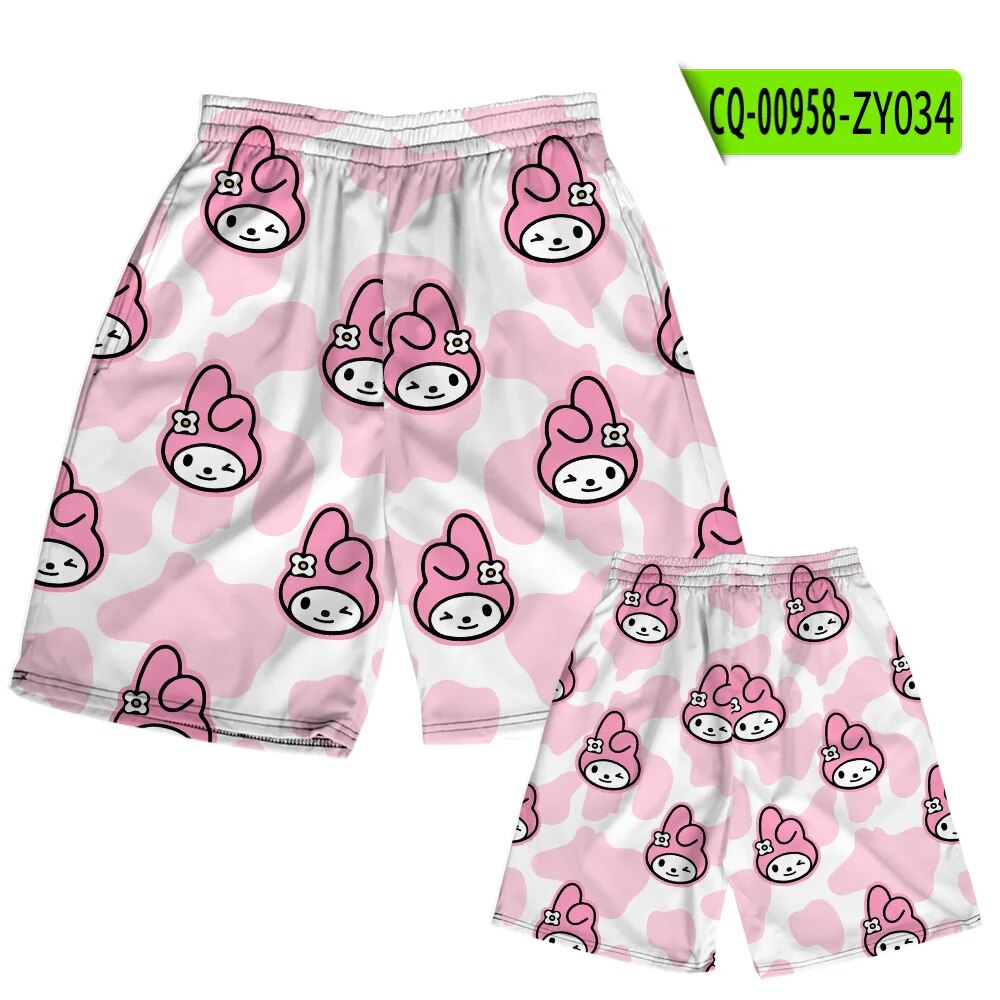 Summer Hello Kitty Shorts Ladies Casual Five-point Kawaii Sanrio ...