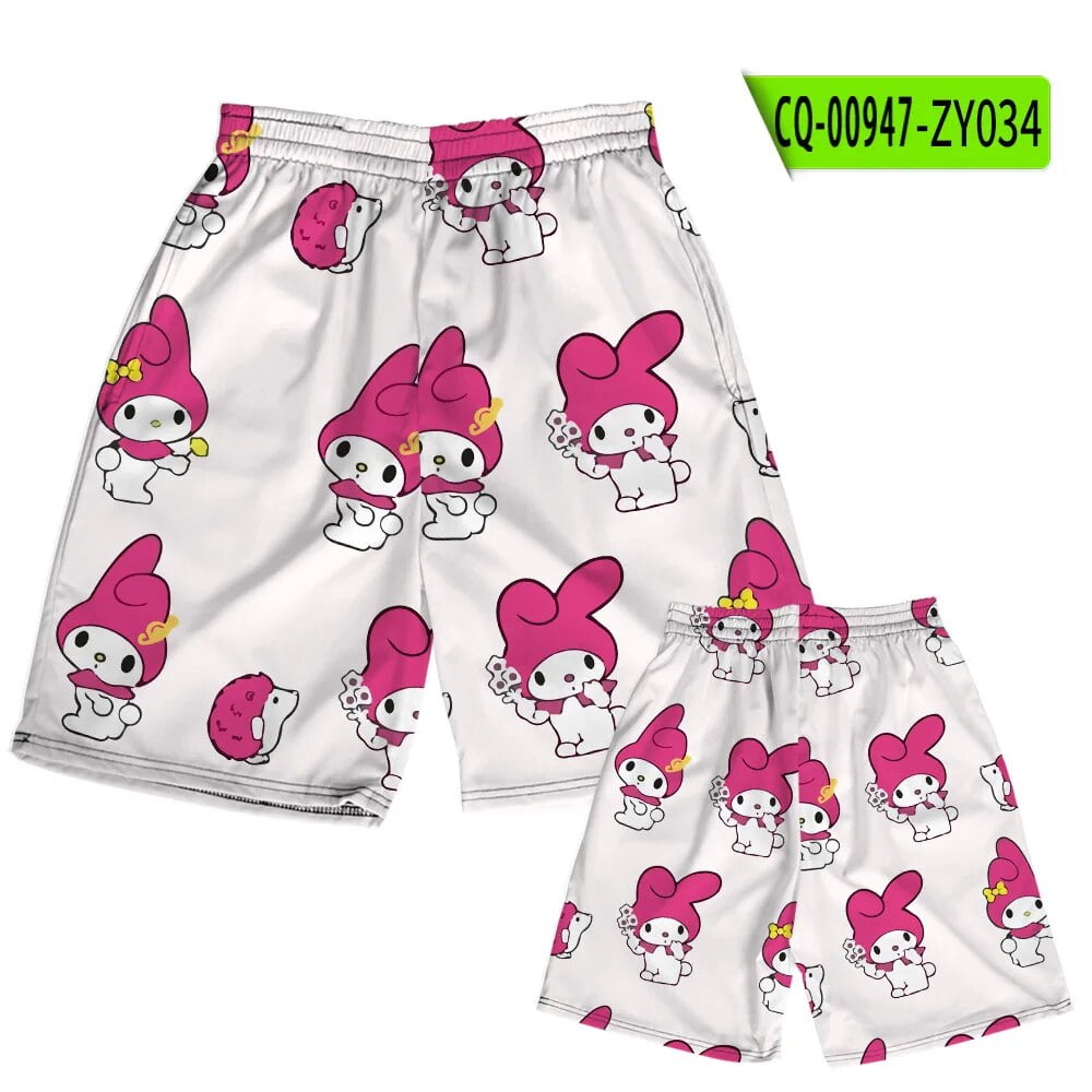 Summer Hello Kitty Shorts Ladies Casual Five-point Kawaii Sanrio ...