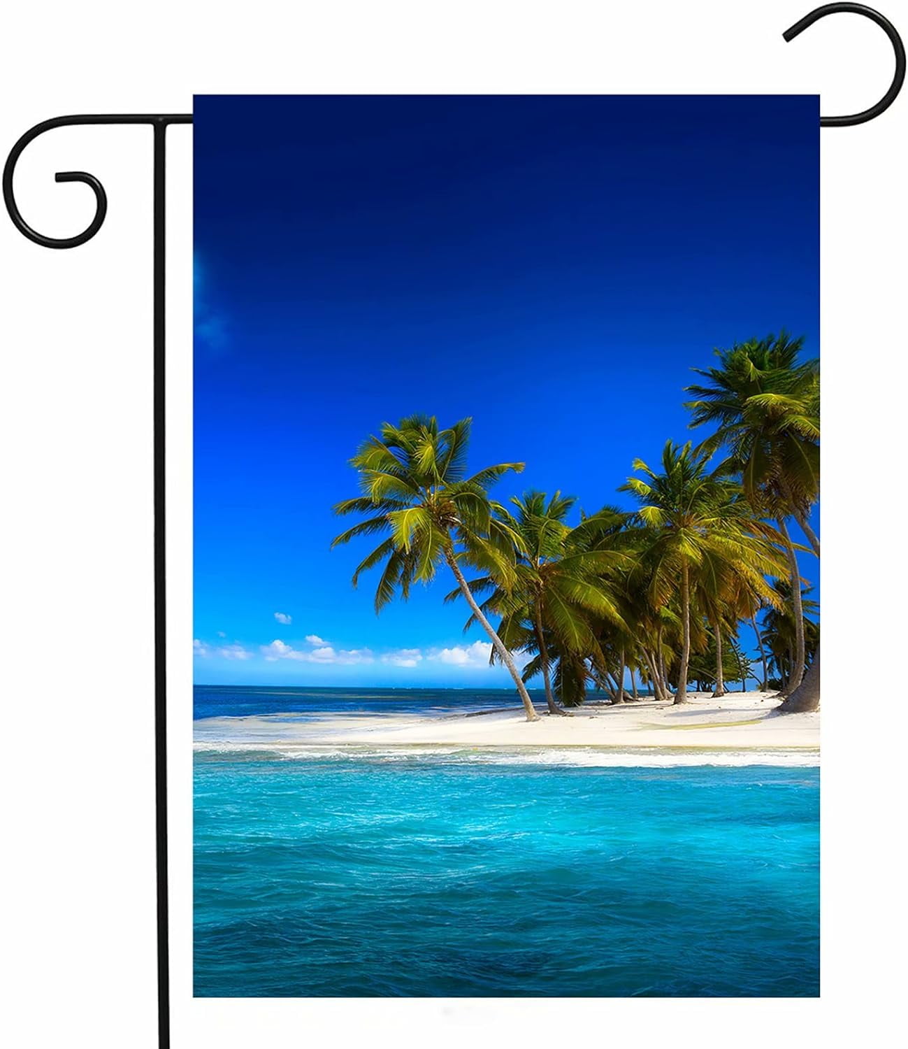 Summer Holiday Beach Palm Tree Garden Yard Flag 12"x 18" Double Sided ...