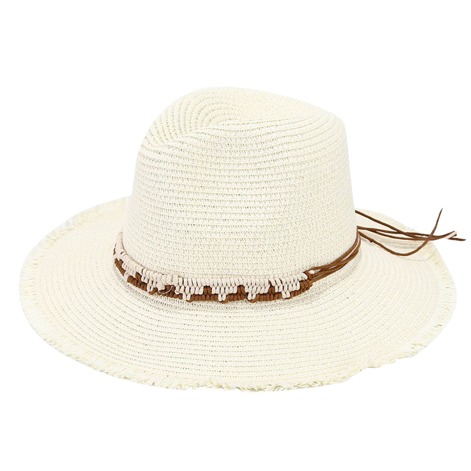 Summer Holiday Sun Hat Panama Style Outdoor Outing Shade Bowler Hat A ...
