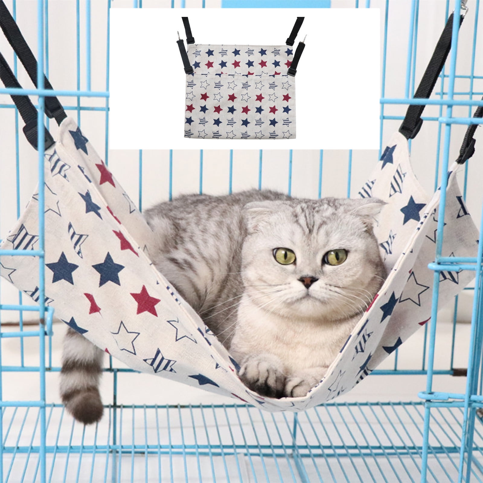 Summer Hot, Reversible Cats Hanging Suspension Bed Soft Breathable Pet ...