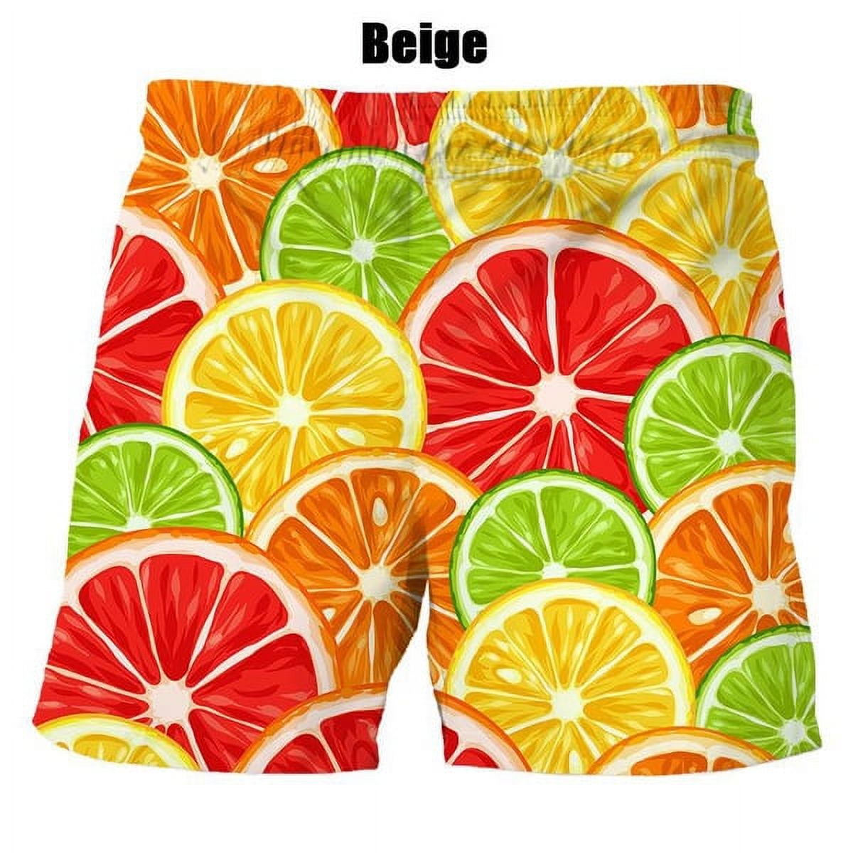 Summer Hot Sale Fashion 3D Printed Fruit Men's Women Casual Summer ...