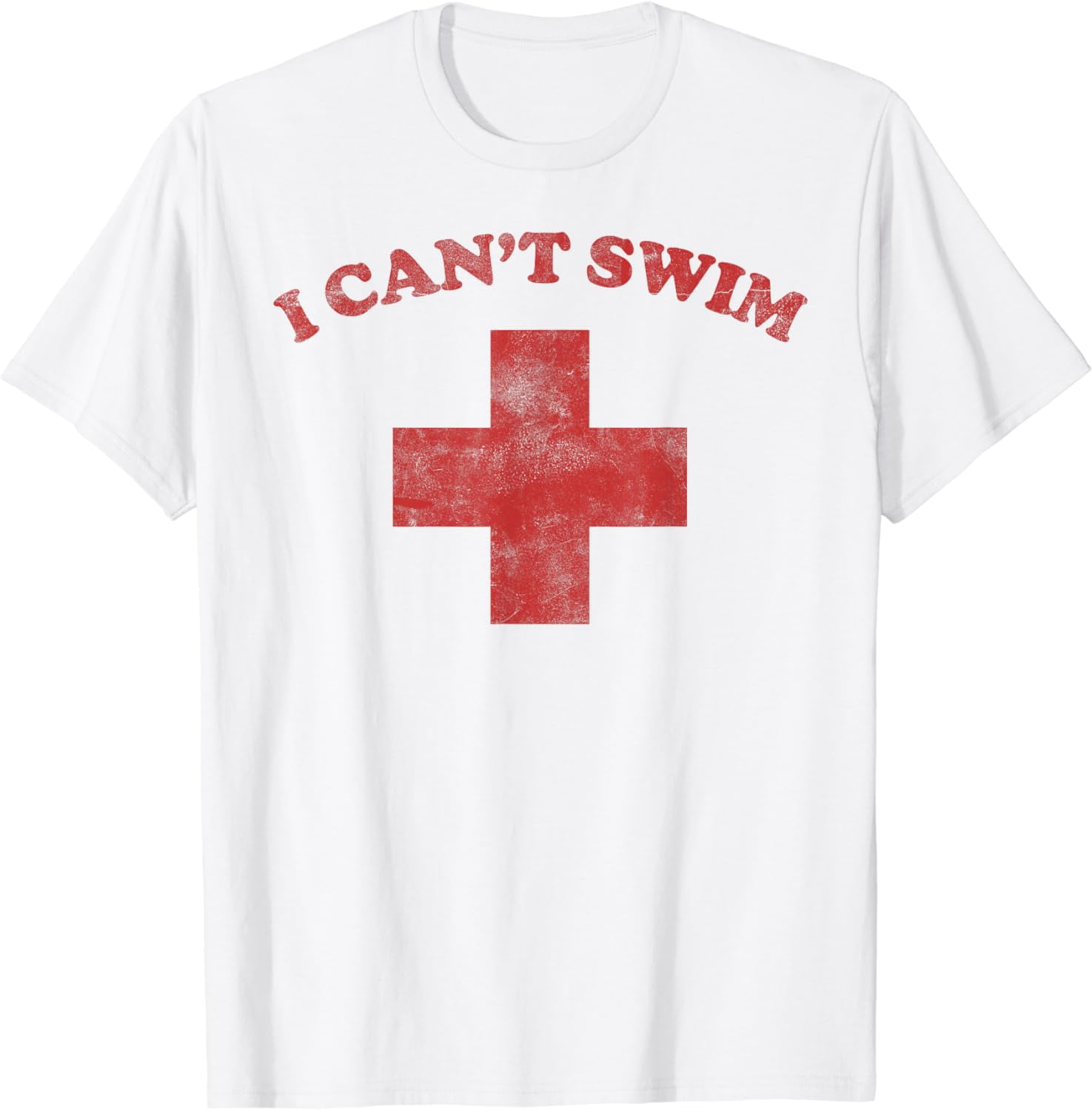 Summer Humor Funny Pool Lifeguard Tshirt I Cant Swim T-Shirt - Walmart.com