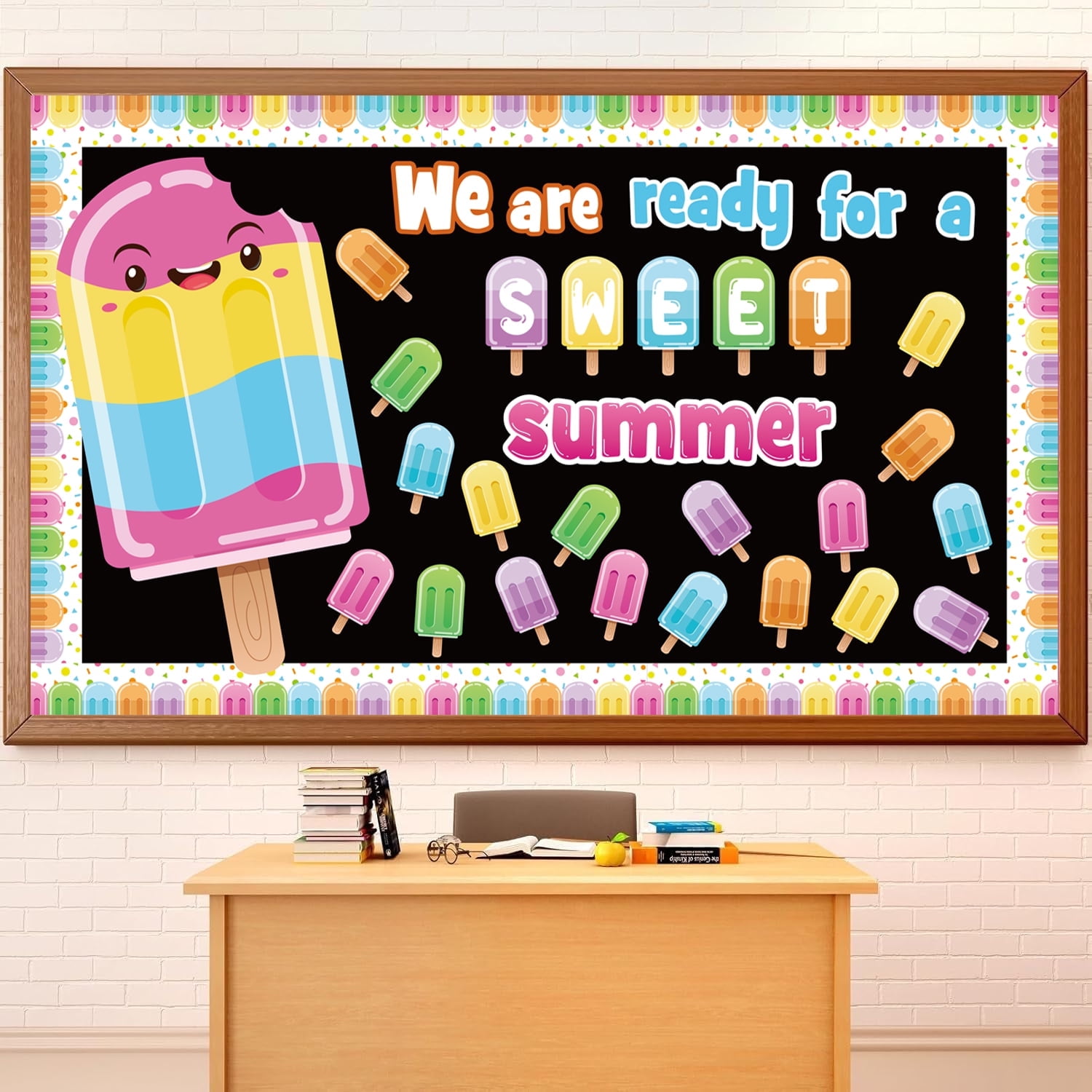 Yh Tech Summer Ice Cream Bulletin Board Decorations Set for Classroom ...