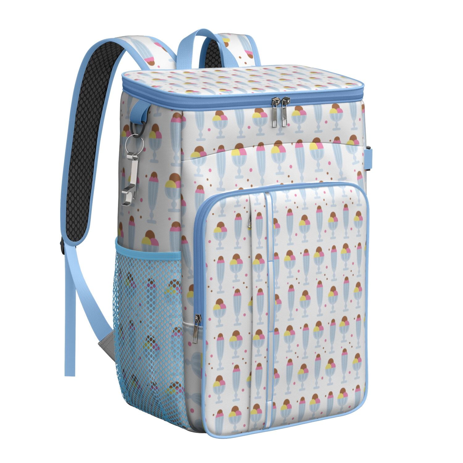 Summer Ice Cream Cooler Backpack, Leakproof Insulated Backpack Cooler ...