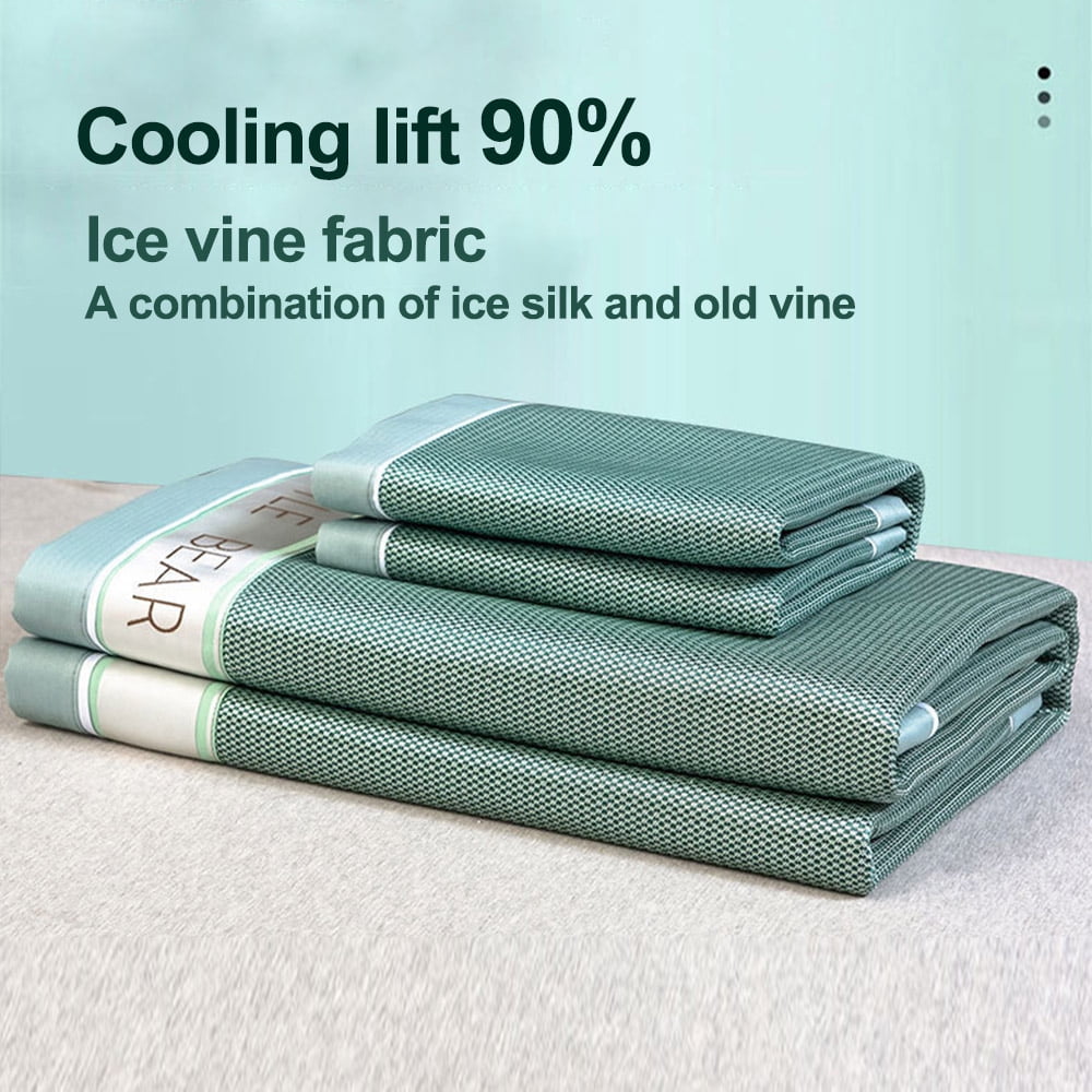 Summer Ice Rattan Mat 3-piece set Home Beddings Air Conditioner Soft ...