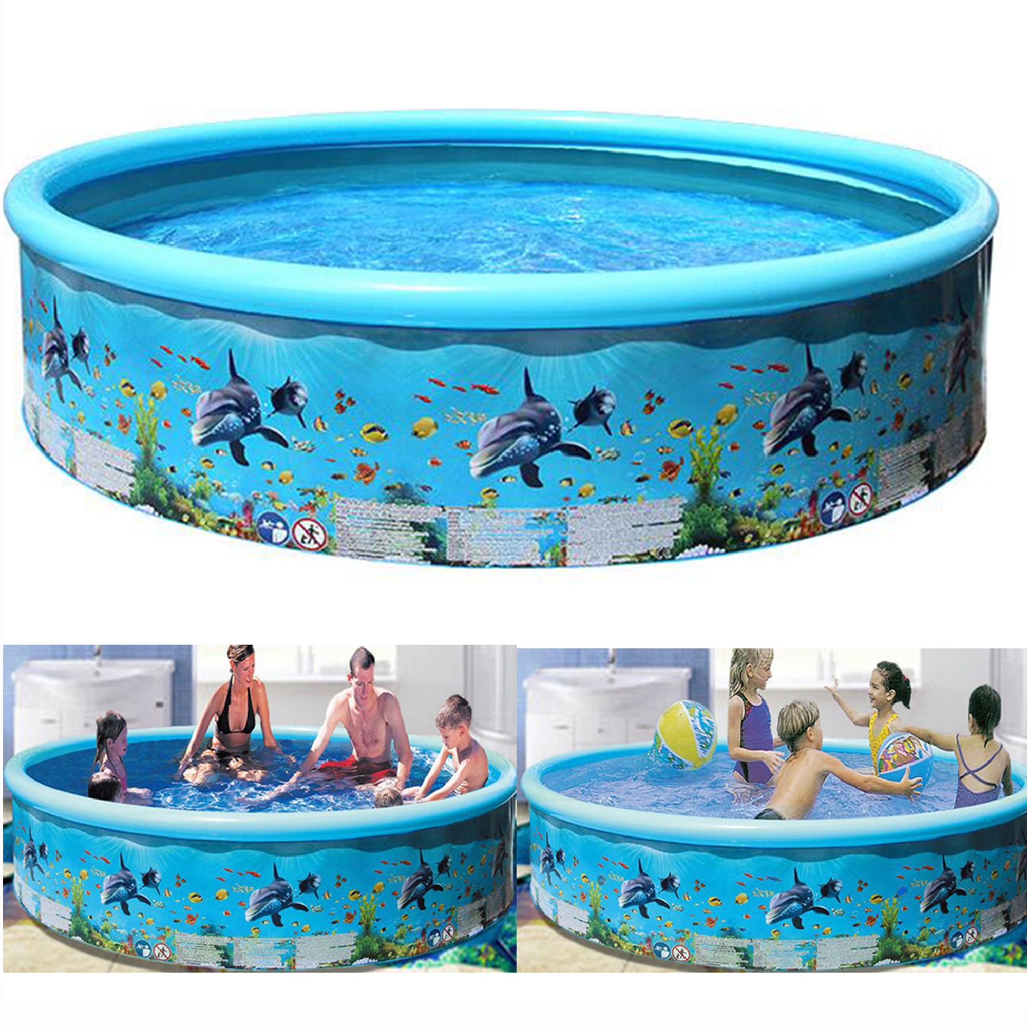 Summer Inflatable Swimming Pool for Kids and Adults Above Ground Pools ...